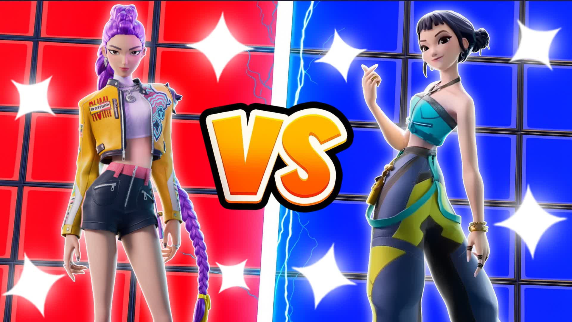 ZOEY VS RUMI RED VS BLUE 🔴🔵 3849-8918-6800 by gucci11 - Fortnite ...