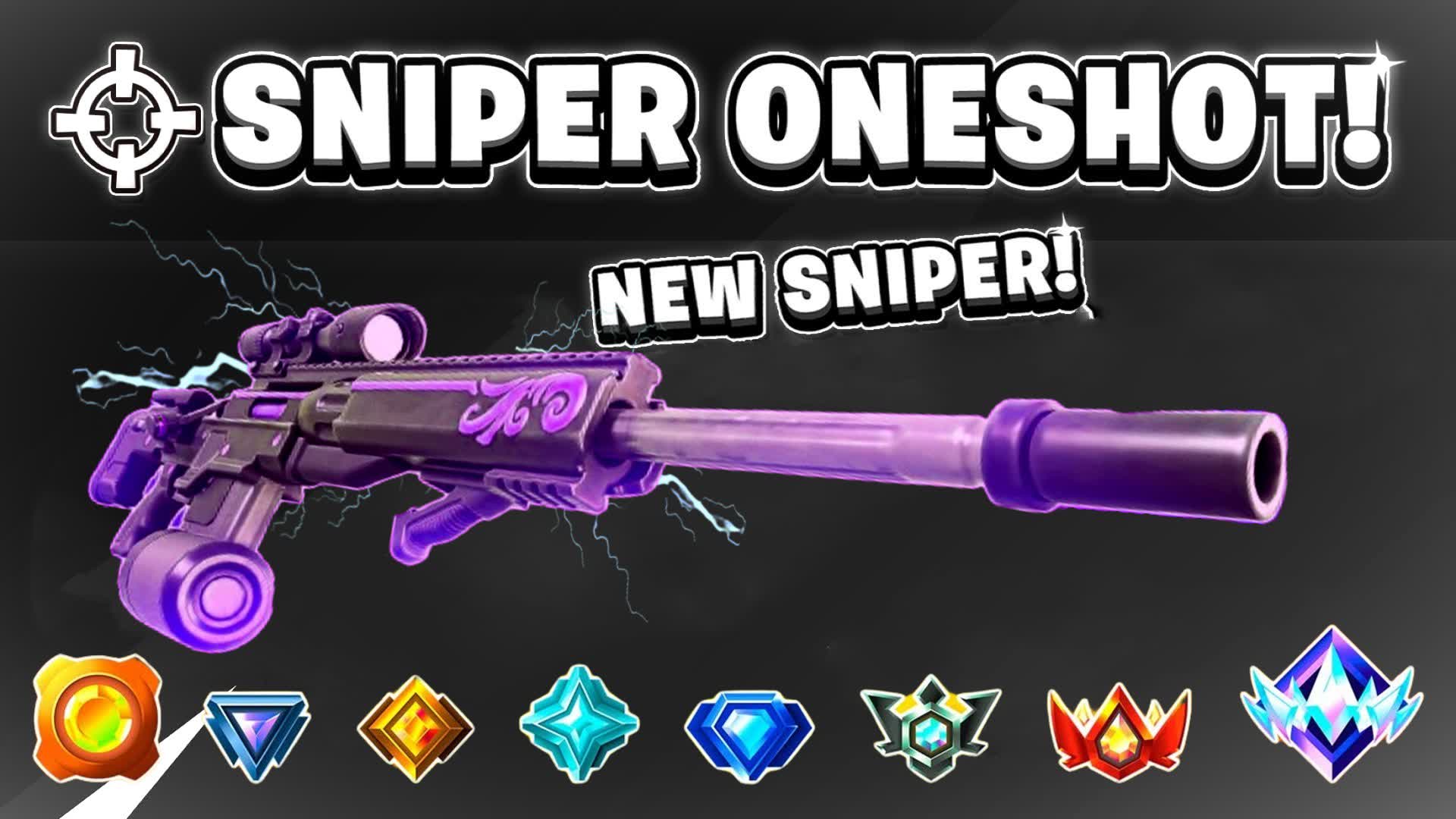 ONLY SNIPER ONE SHOT💥GUN GAME 3858-4729-0111 by edison - Fortnite ...