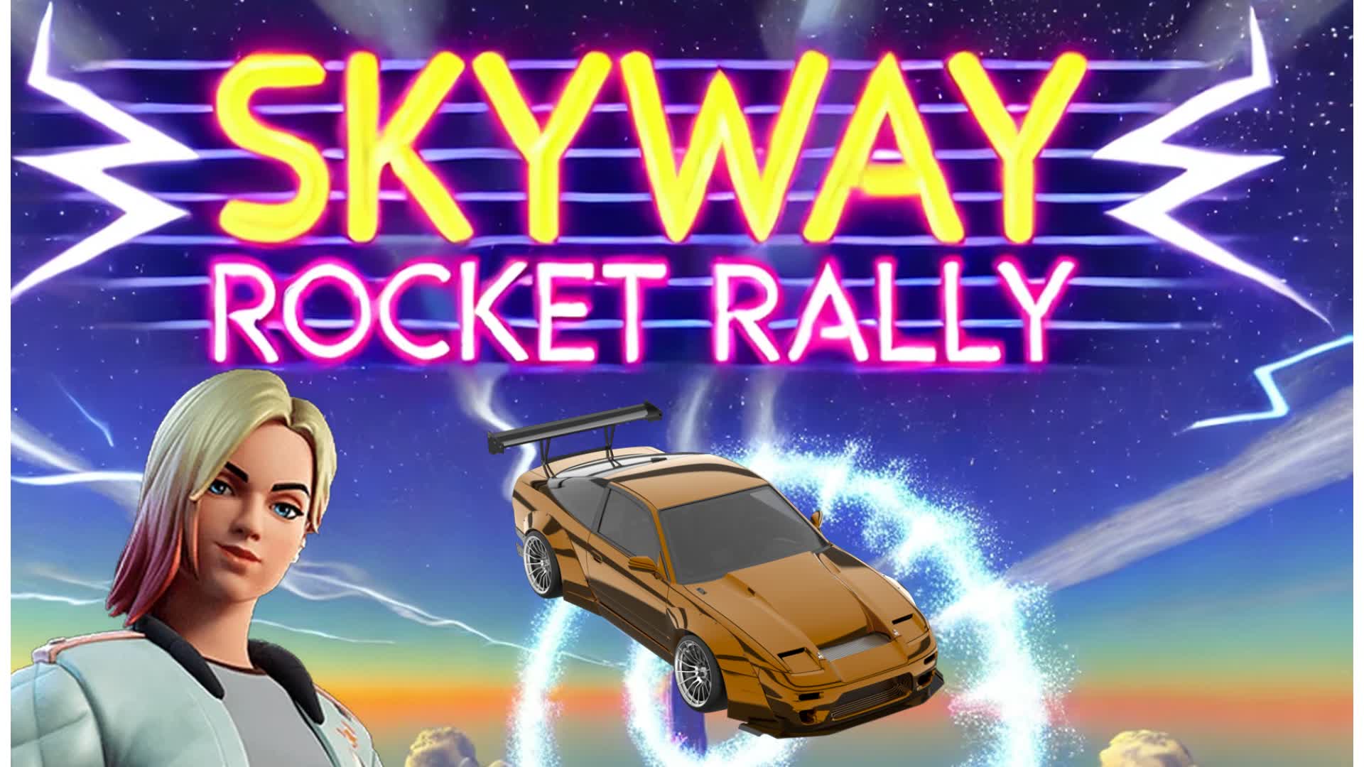 Skyway Rocket Rally 9311-4563-3440 by kewlpops - Fortnite Creative Map ...