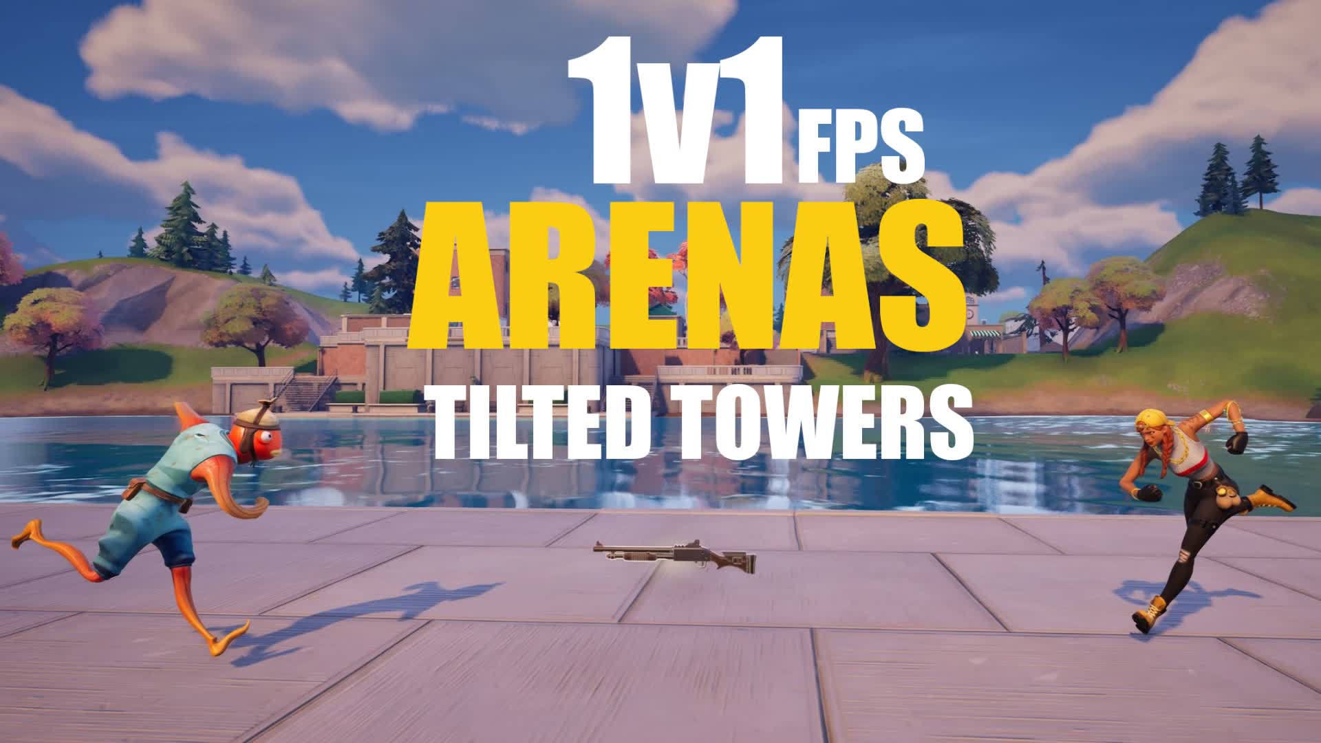 1V1 ARENAS TILTED TOWERS (FIRST PERSON) 8883-1751-6280 by crable9 - Fortnite Creative Map Code ...
