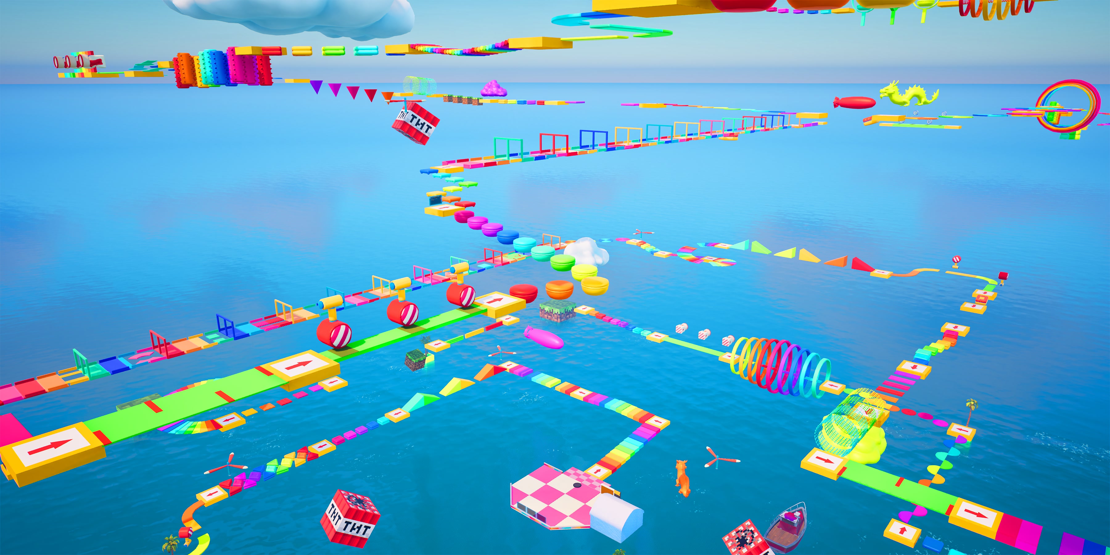 🌈 FUN FALL GUYS 200+ OBBY PARKOUR CHAOS 8397-5437-8271 by goodgamer ...