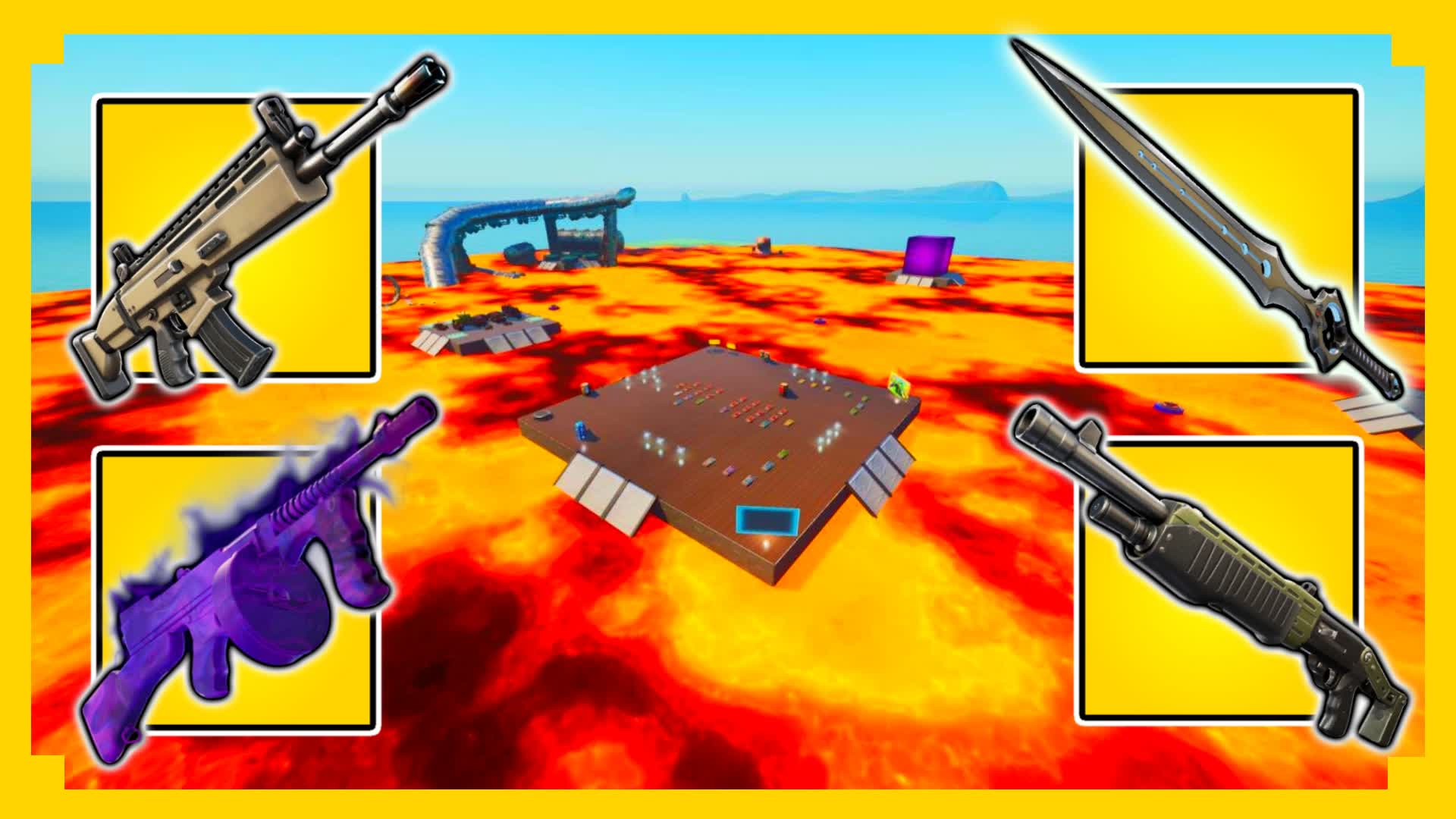 The Floor is Lava - With Mythics 6376-1728-7913 by finest - Fortnite Creative Map Code - Fortnite.GG