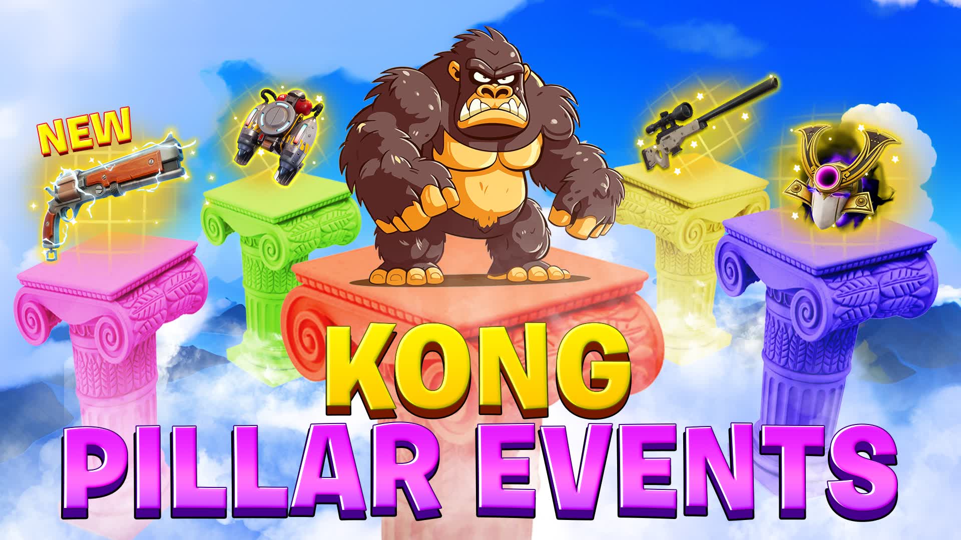 KONG🦍THE PILLARS EVENTS 5893-3650-7503 by decimalgames - Fortnite ...