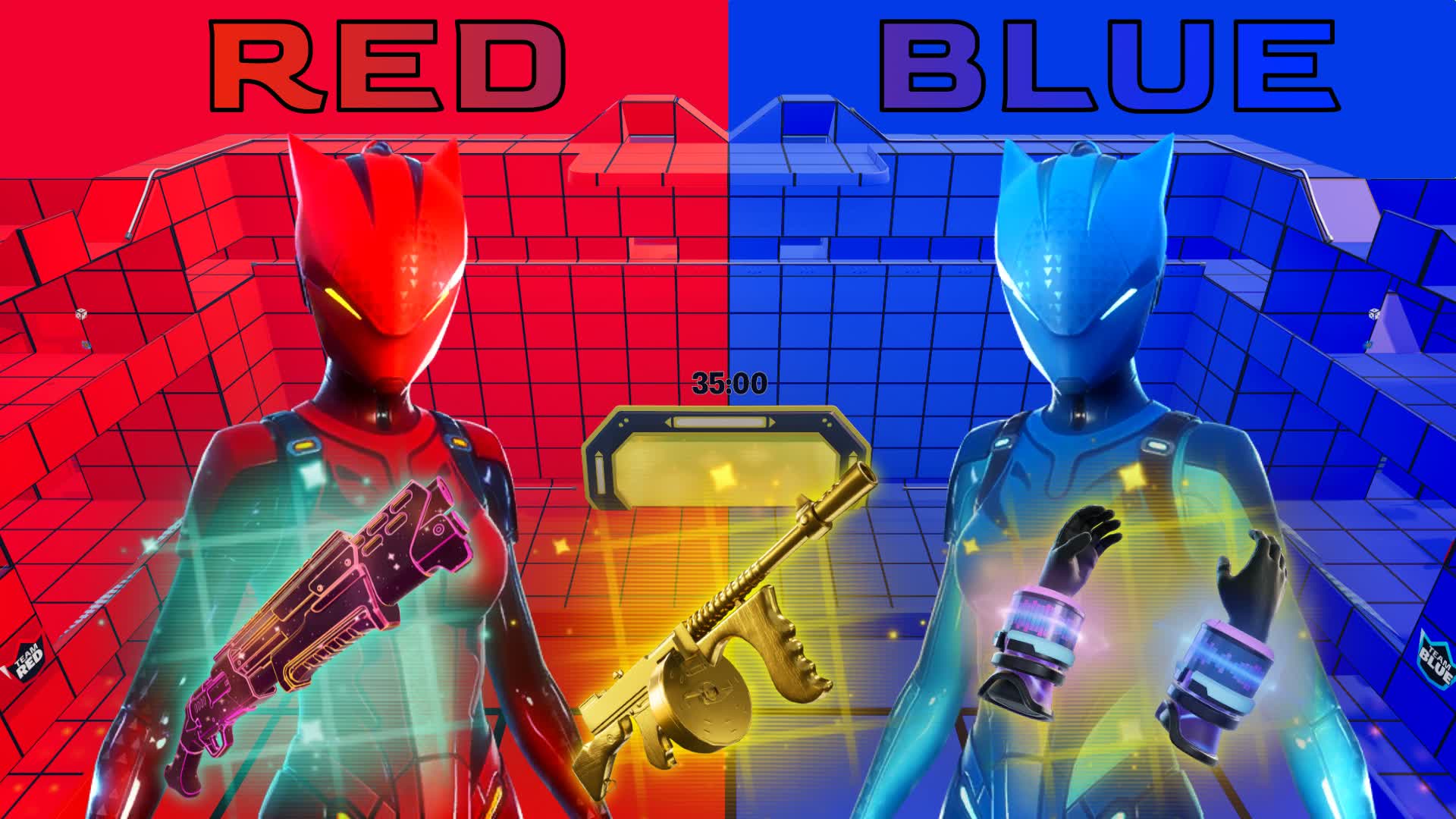 HERO RED VS BLUE 🔴🔵 4144-2086-5150 by tlc_studios - Fortnite Creative ...