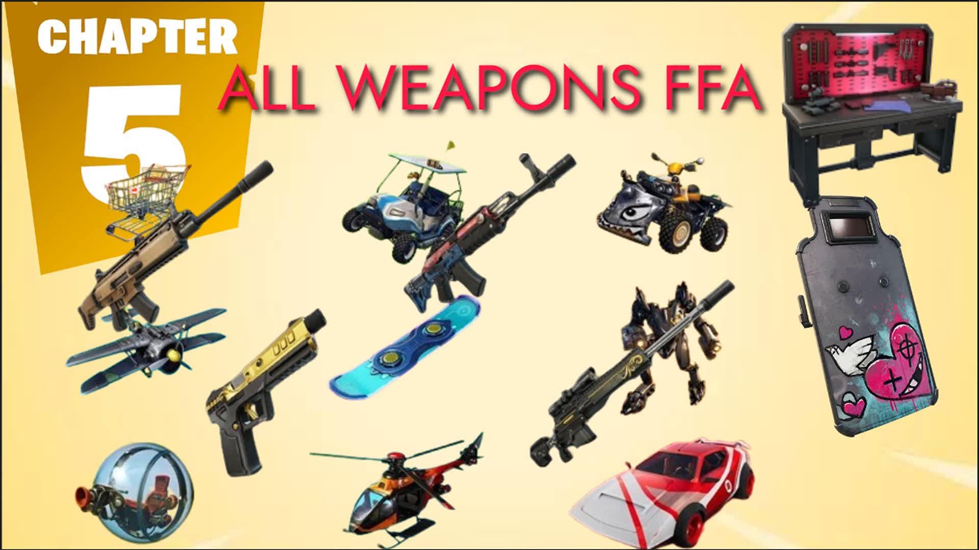 FFA ALL WEAPON+ALL CARS 7376-1378-7227 by ivartun - Fortnite Creative ...