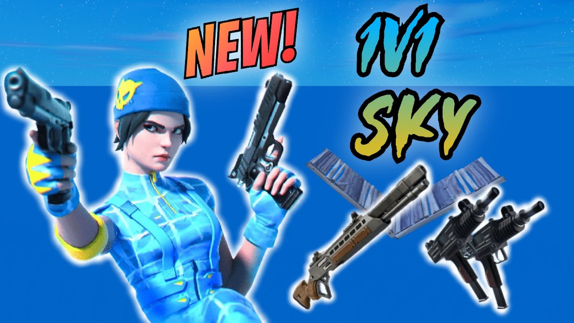 1v1 in the sky NFY 7796-2674-3698 من ابتكار nofuiyo - Fortnite
