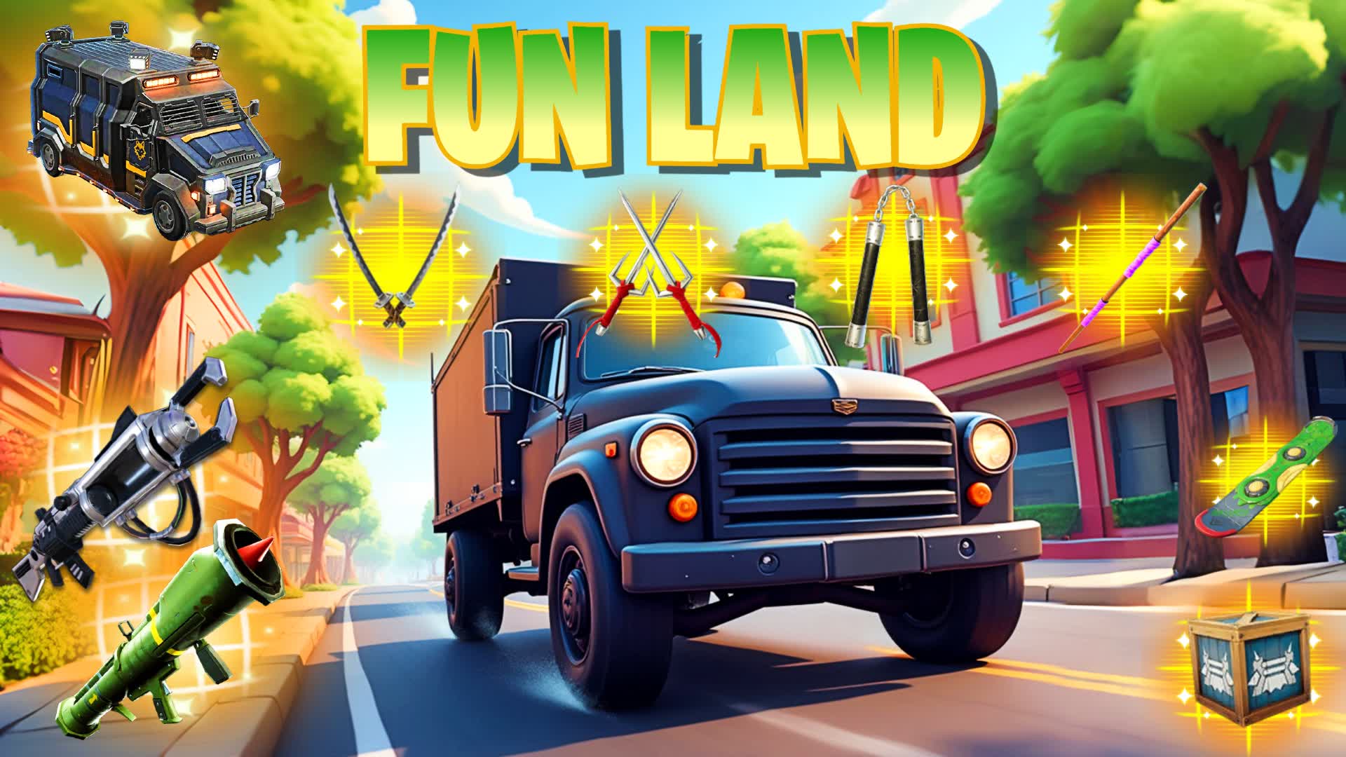 🚗TMNT FUN LAND DRIVE FFA 8577-3263-3042 by el3ktromaps - Fortnite
