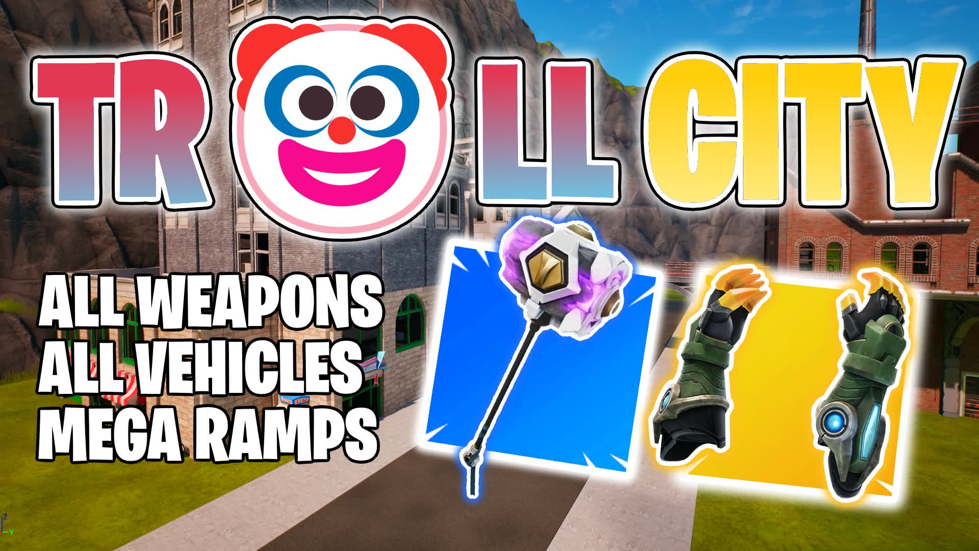 🆕TR🤡LL CITY🏙️ - All Weapons & Cars 🌎 6919-8029-4245 by motionmaps ...