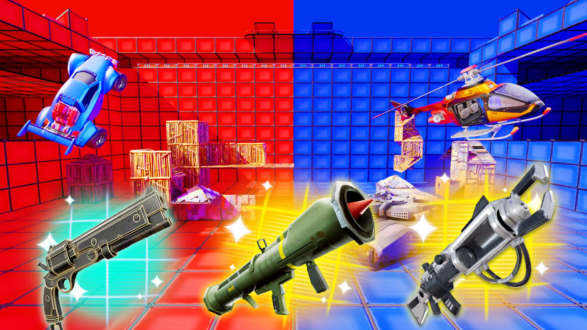 dhaliaa Red vs Blue 🔴🔵 1247-6933-6987 by bl23 - Fortnite Creative Map ...