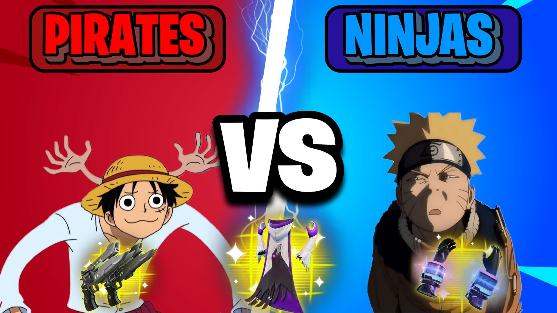 🤣Goofy NINJA🐱‍👤VS🏴‍☠️PIRATES 🔴🔵 7631-0355-8712 by crazyngamer ...