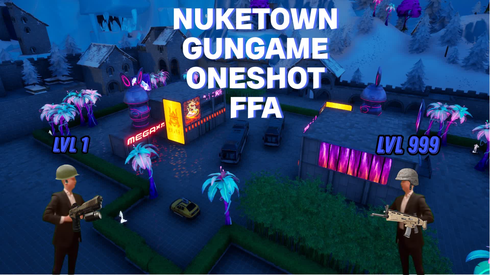 NUKETOWN GUNGAME FFA ONESHOT 6708-8553-7126 by 550i - Fortnite Creative Map Code - Fortnite.GG