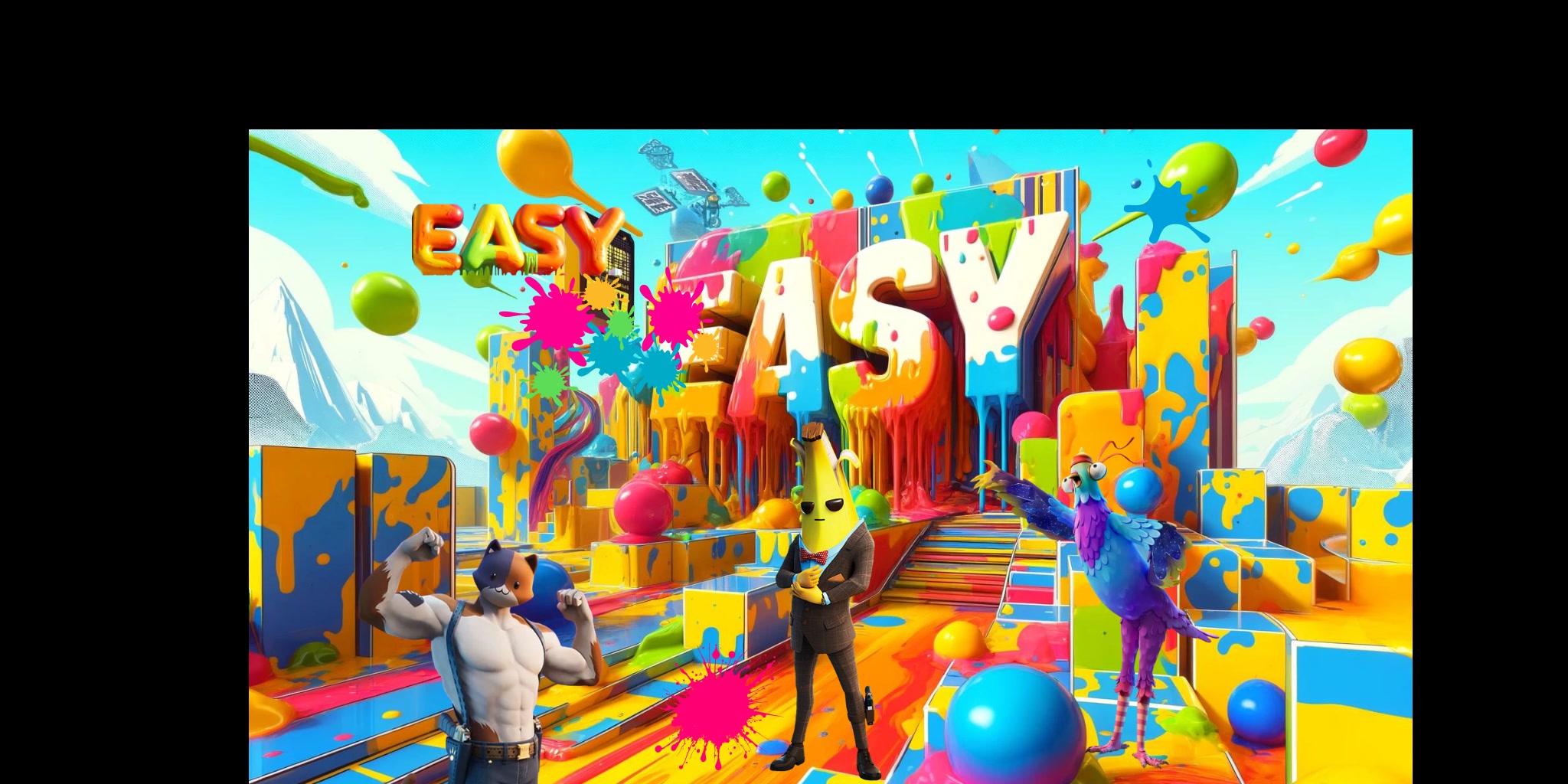 🌈Colorful Fun Deathrun Challenge EASY🎨 4271-3998-8591 by wingameup - Fortnite Creative Map Code ...