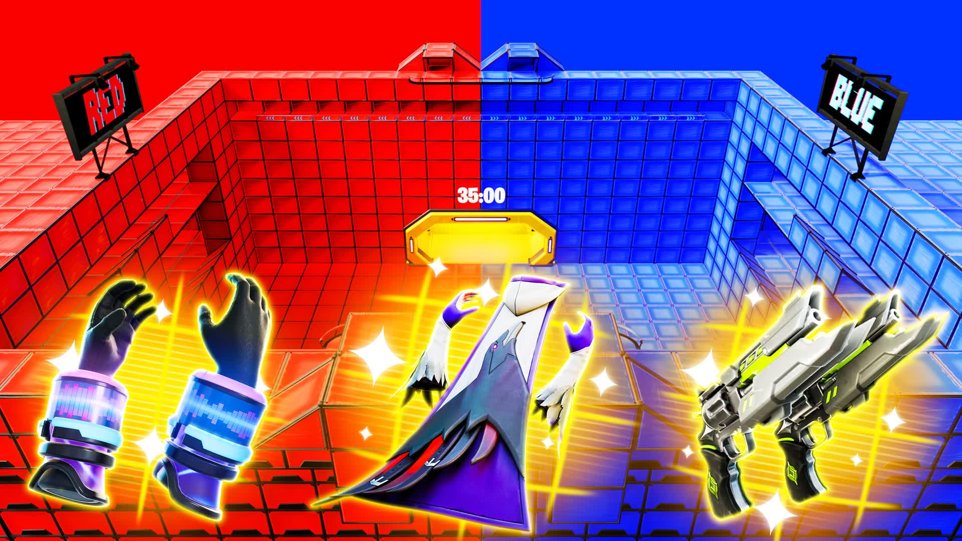 AMAZING RED VS BLUE 🔴🔵 4350-9321-6322 by syzyf - Fortnite