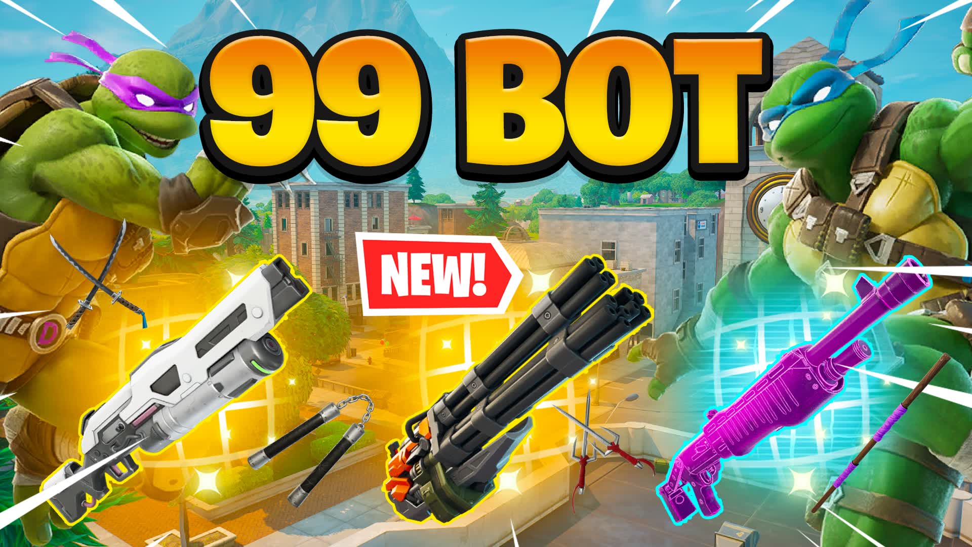 🎯 TMNT 99 BOT ROYAL 🏆 9210-2695-5280 by aura-sv - Fortnite Creative Map Code - Fortnite.GG
