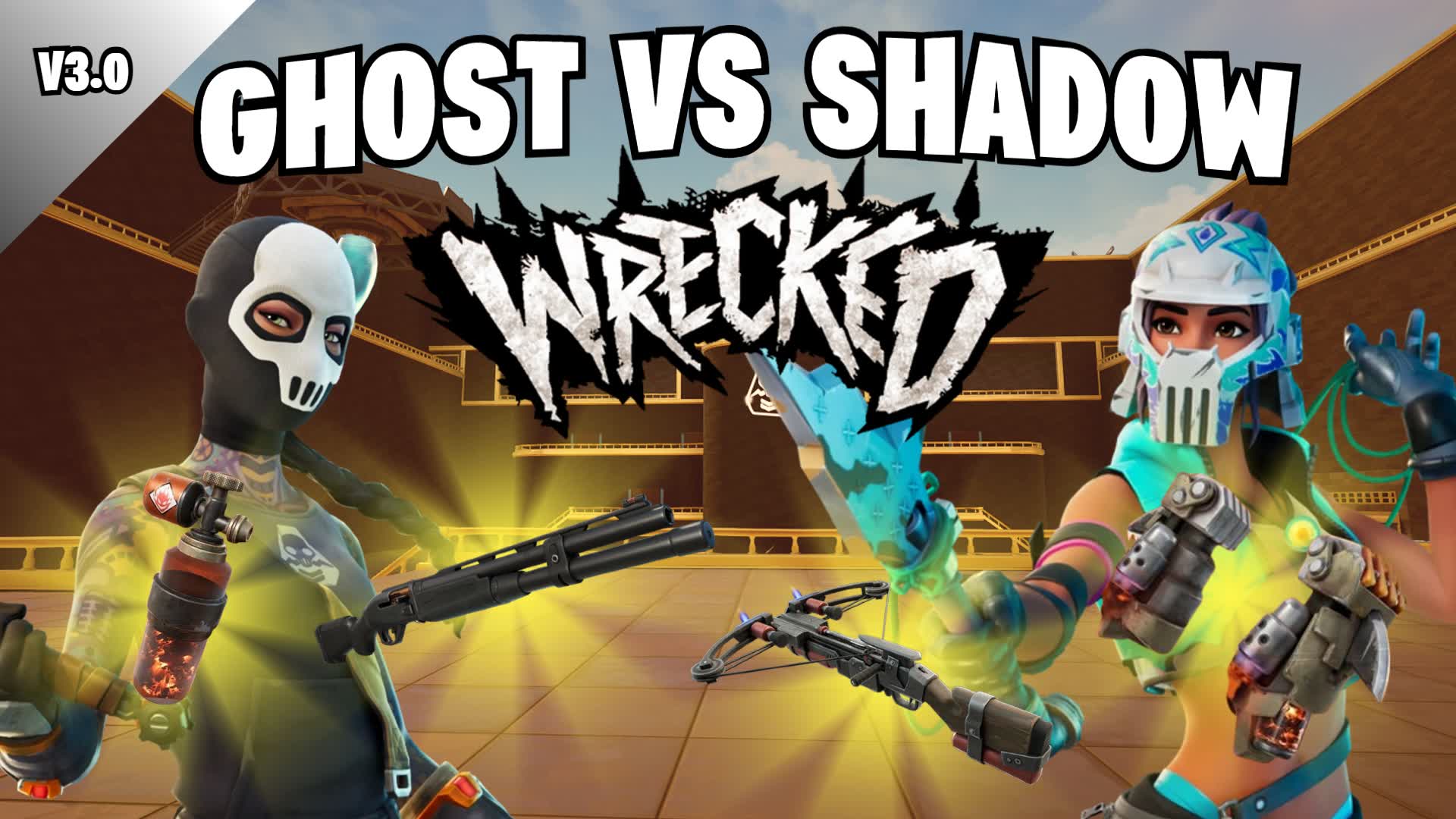 GHOST VS SHADOW (WRECKED UPDATE) 0039-5805-4243 by blujay75 - Fortnite ...