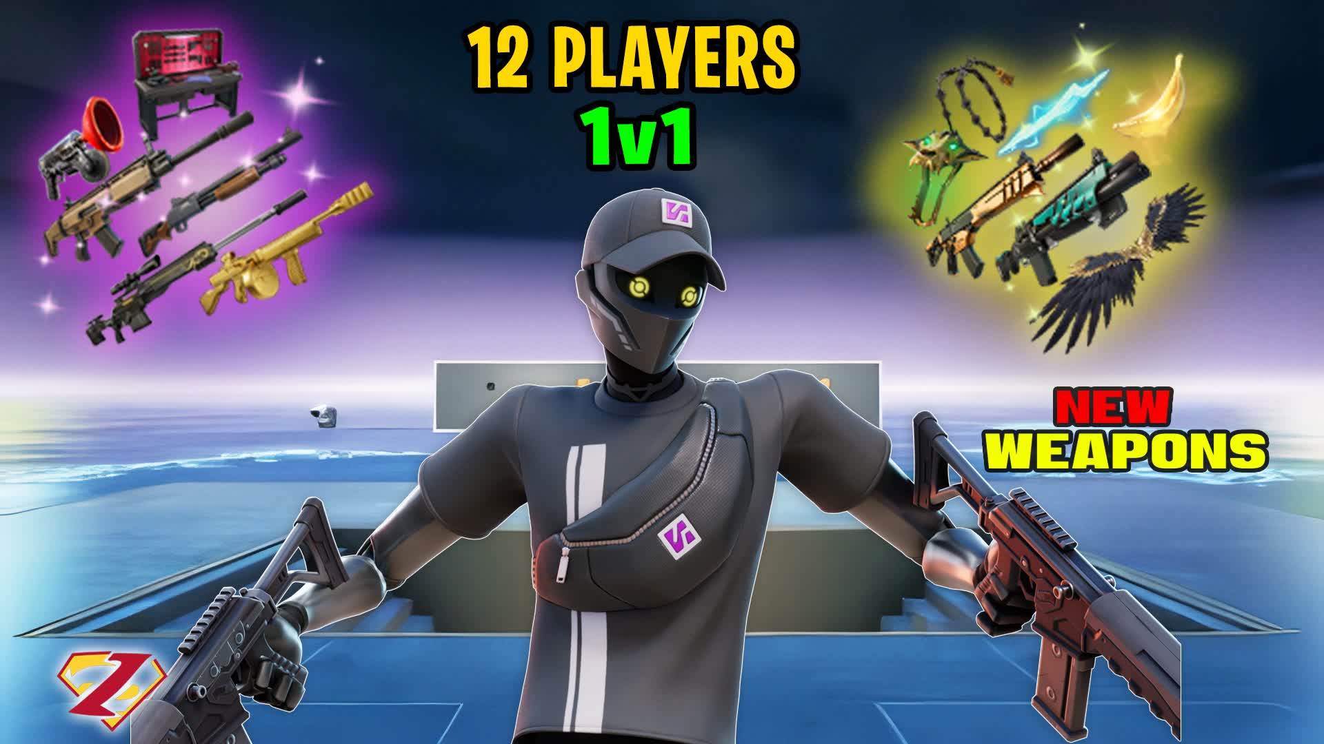 SUPER 1v1 (12 PLAYERS🔥) 8750-1777-5919 من ابتكار zeplay - Fortnite