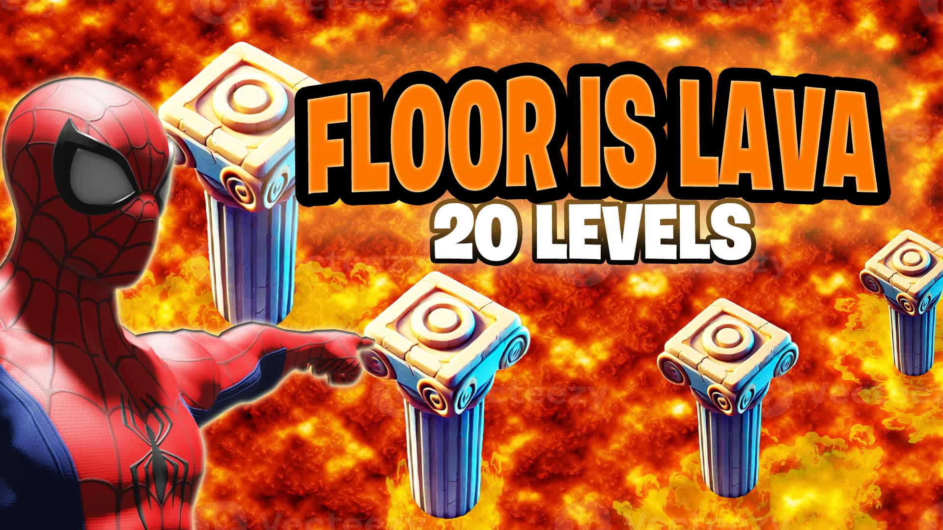 Super Floor is Lava - 20 Pillars Levels 1190-0986-8238 by waiki ...