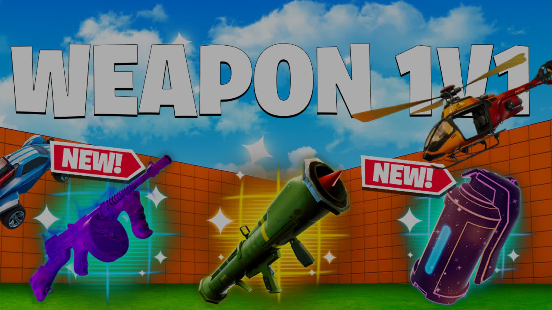 🔥 THE 1v1 - All Guns + Cars Update 🚗💥 4396-7181-5986 by jefff - Fortnite Creative Map Code ...