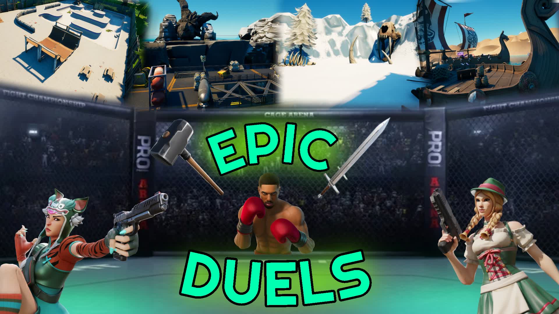 🗡 Epic Duels! FFA🗡 2646-6236-7258 by bartito - Fortnite Creative Map ...
