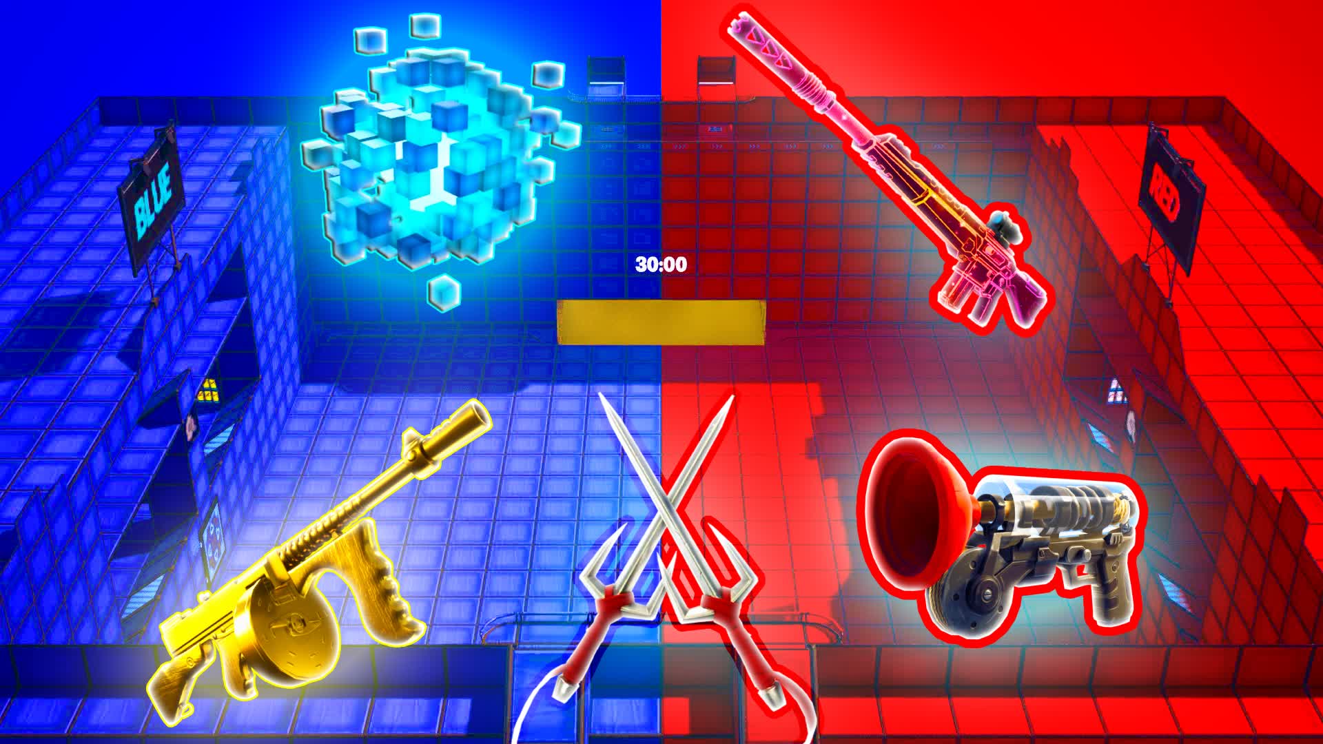 RED VS BLUE 🔴🔵 DEMONS 9403-5377-9402 by crazymazin - Fortnite Creative ...