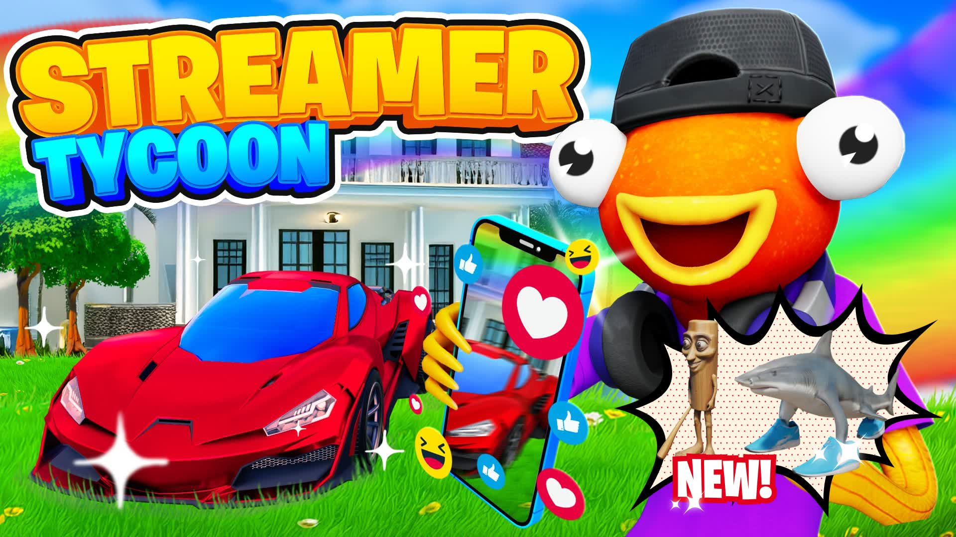 STREAMER TYCOON 5195-7893-5369 by moshiiro - Fortnite Creative Map Code ...