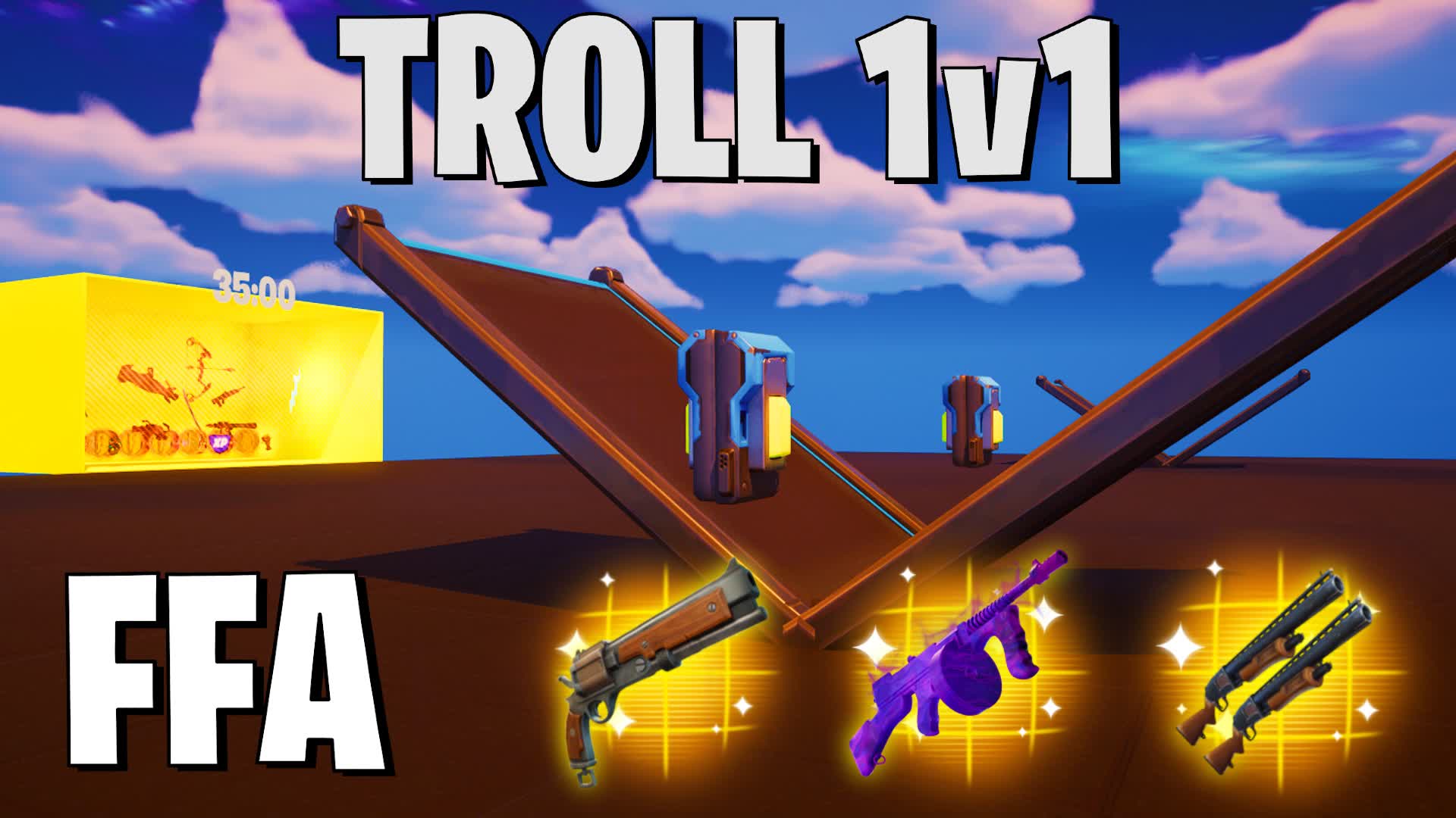 😂 Troll 1v1 - ALL GUNS 7254-1742-7415 by philip2w - Fortnite Creative ...