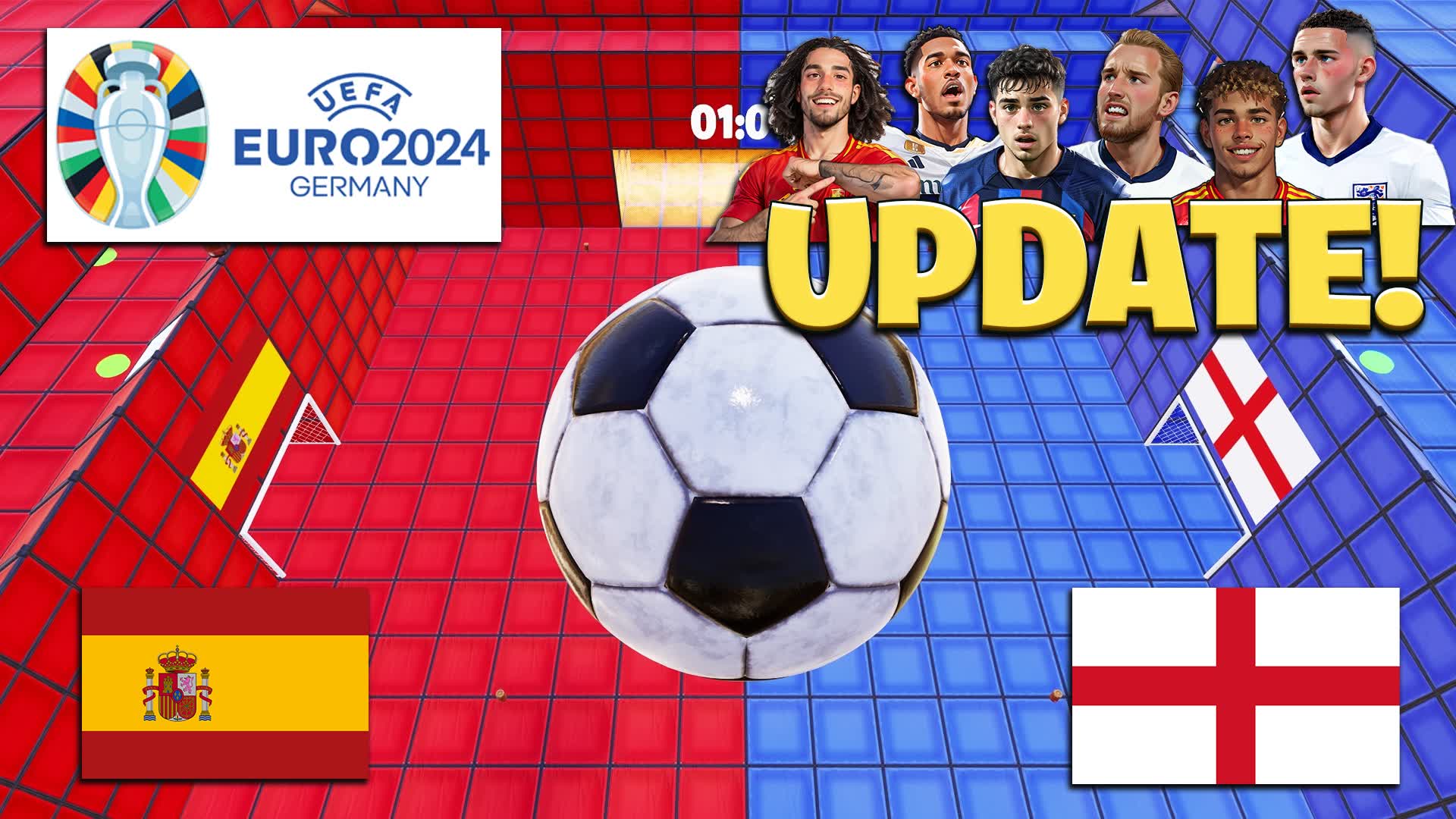 GOAL RED VS BLUE EUROS FOOTBALL 7585-2554-7417 by kingnite - Fortnite ...