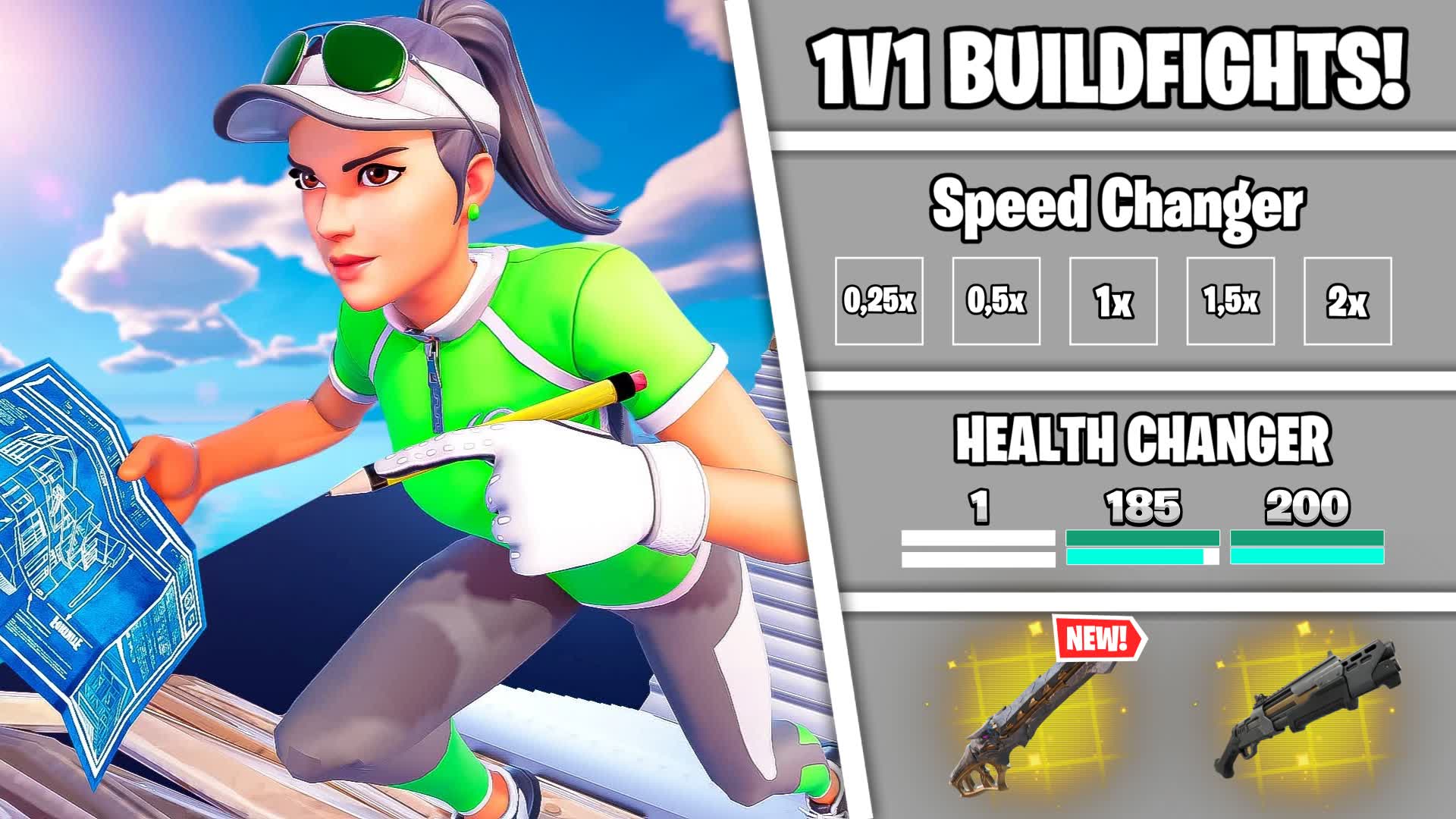 1V1 BUILDFIGHTS! (200 PUMPS) 0440-6070-3767 by arm69 - Fortnite Creative Map Code - Fortnite.GG