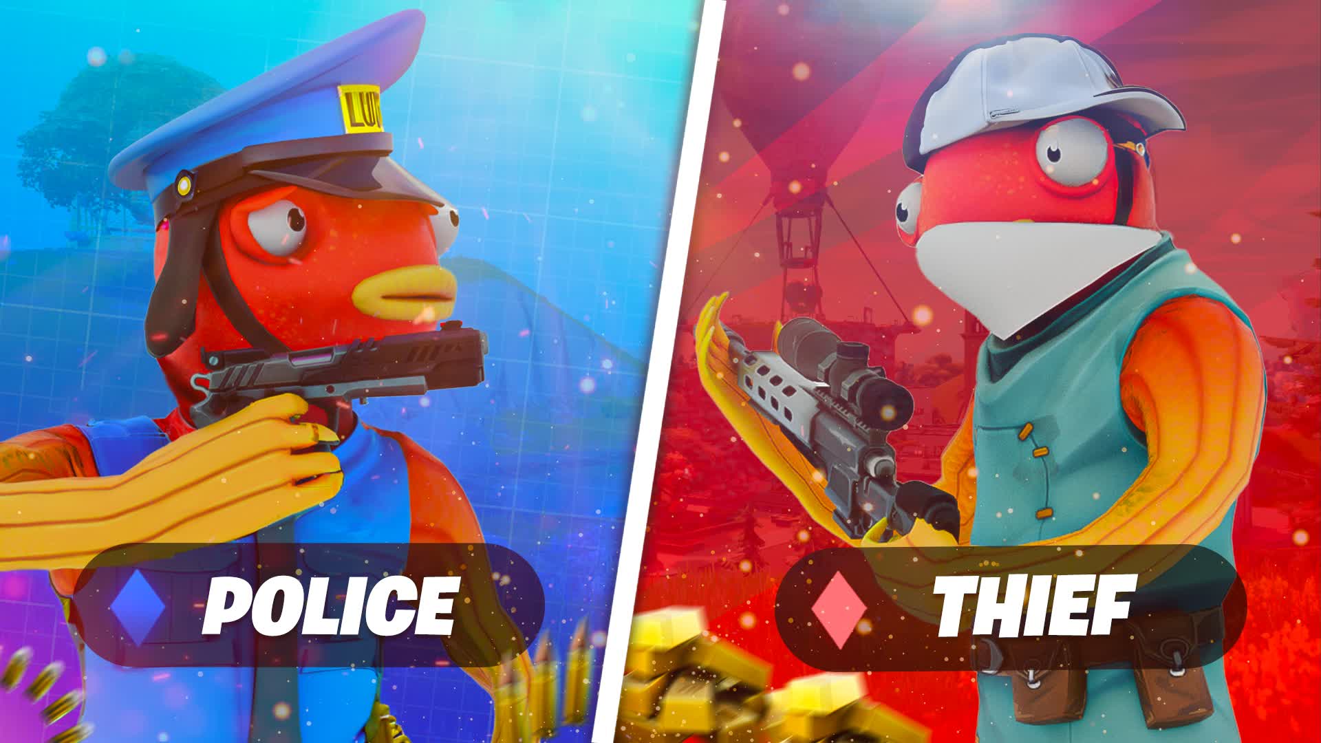 COPS RED VS BLUE 🚨 4010-9985-8815 by bml10 - Fortnite Creative Map Code - Fortnite.GG