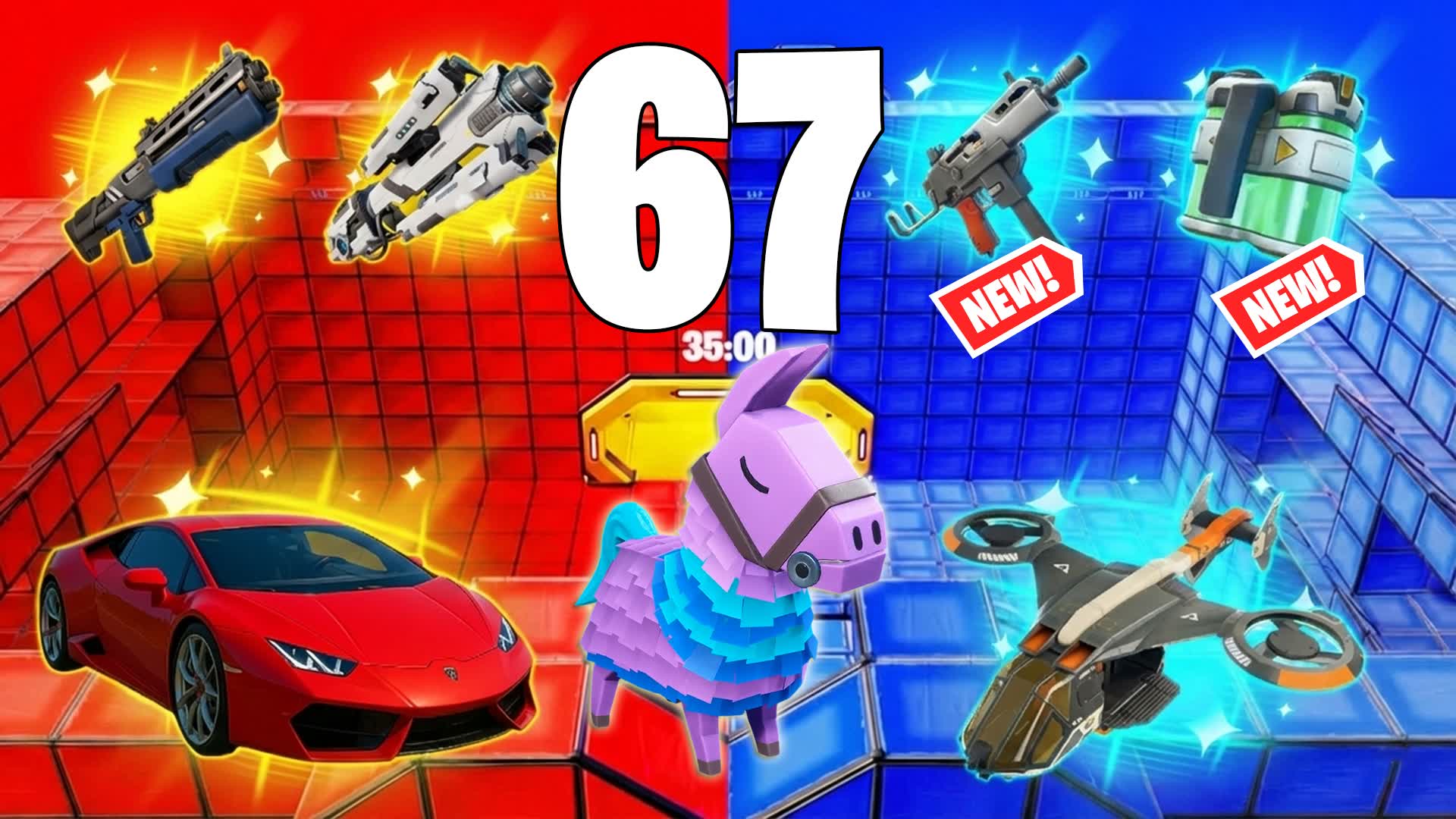 ALL NEW RED VS BLUE 🔴🔵 SQUID 0089-7855-0309 by codeverse72 - Fortnite