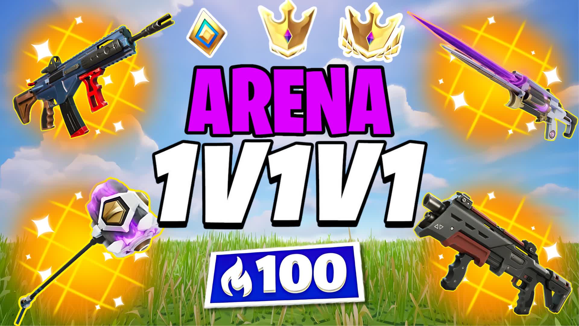 ARENA 1V1V1 🔥 1574-9538-6627 by ezjiozi - Fortnite