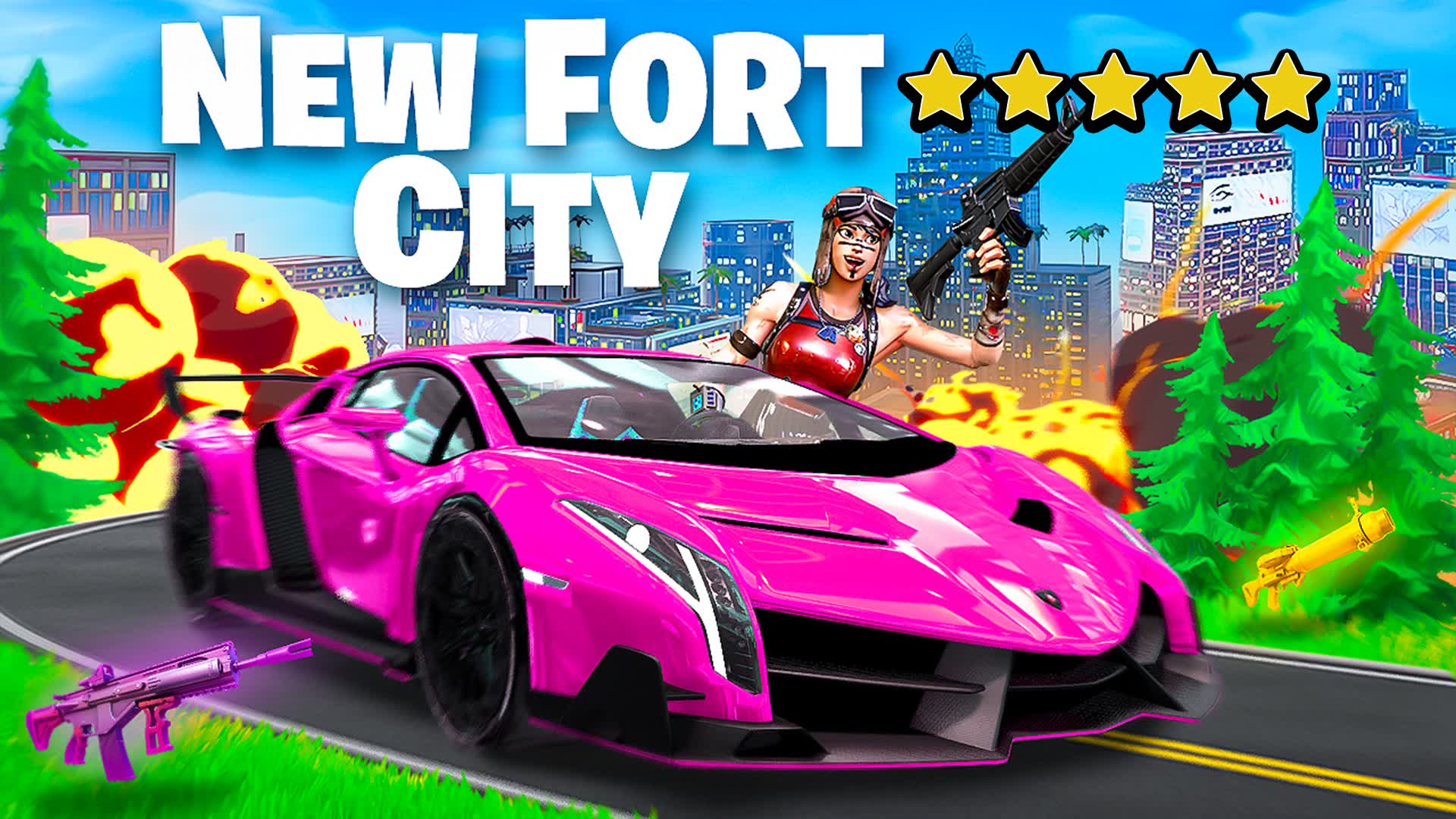 🚘New Fort City - FFA ALL WEAPONS 8752-3864-0955 by le_m - Fortnite ...