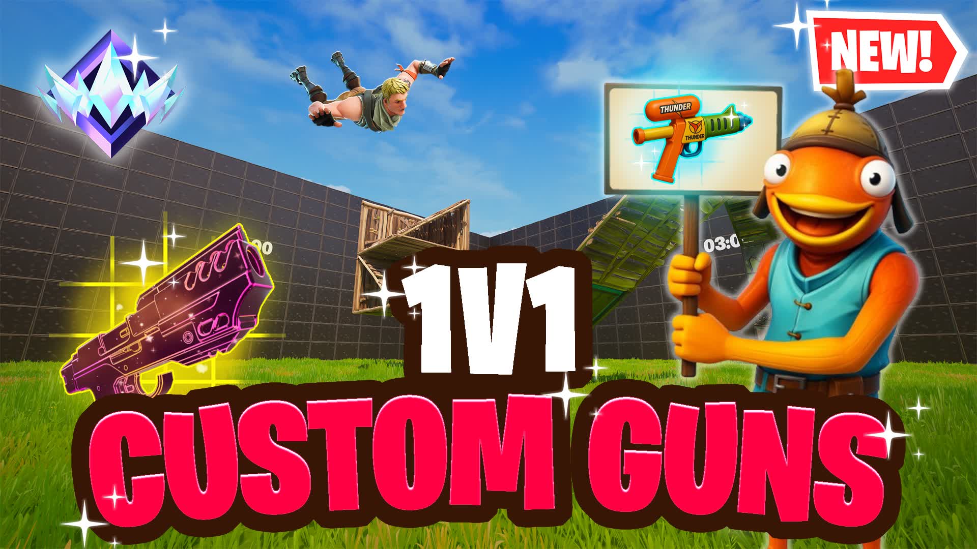 🔫1V1 CUSTOM GUNS & ALL VEHICLES 🔫 4075-0112-1373 by woeff - Fortnite