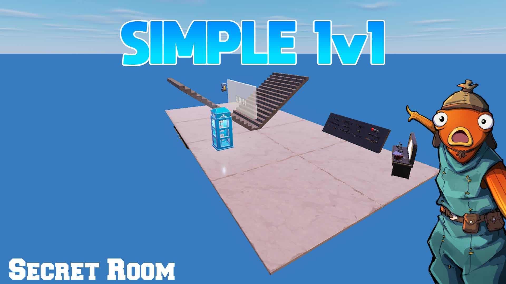 Simple 1v1 7483-5671-3597 by haglund - Fortnite Creative Map Code - Fortnite.GG