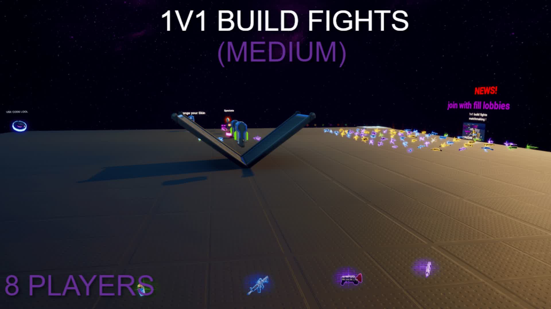 LOOL 1V1 BUILD FIGHTS(MEDIUM ARENA SIZE) 2863-3102-3616 By Lool - Fortnite