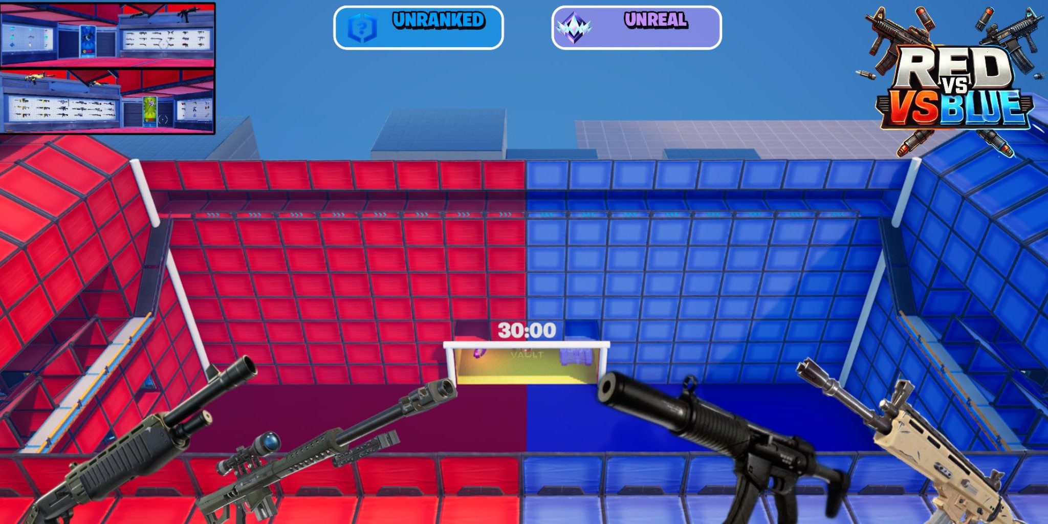 RED vs BLUE (Ranked+Vault) 0457-5289-8713 by skoni - Fortnite Creative ...