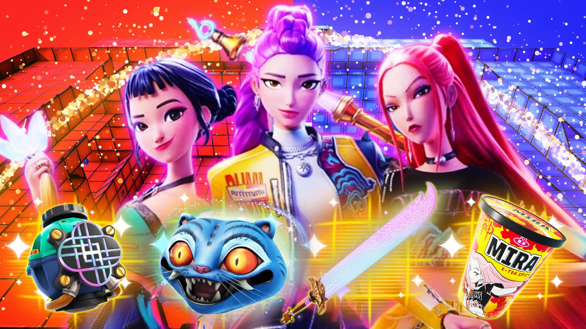 HUNTRIX GOLDEN RED VS BLUE 🔴🔵 7217-5875-5073 by 7sky - Fortnite ...