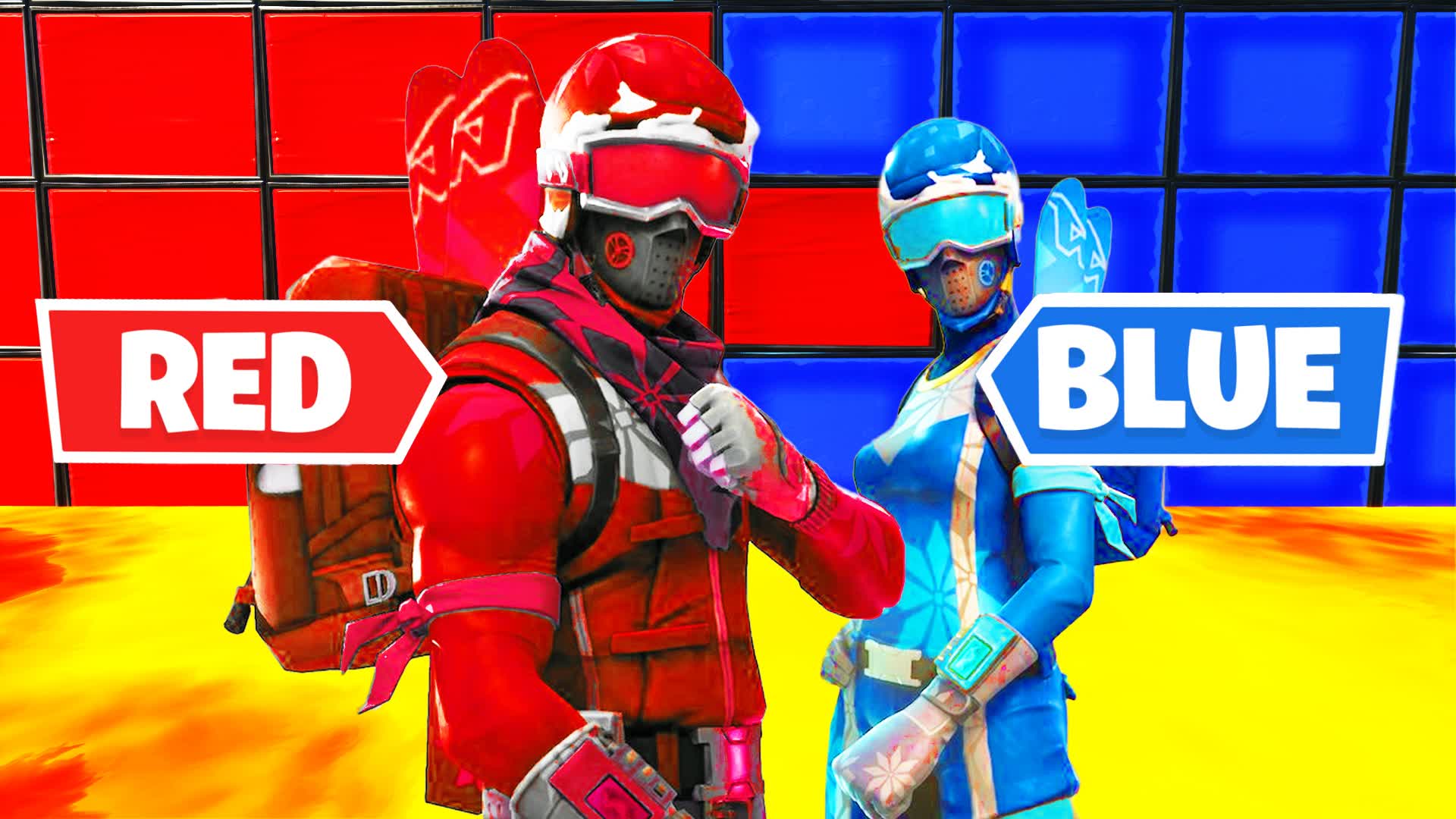 💯 RED VS BLUE 🥶 (LAVA!) 0622-5790-6568 by dude - Fortnite Creative Map Code - Fortnite.GG