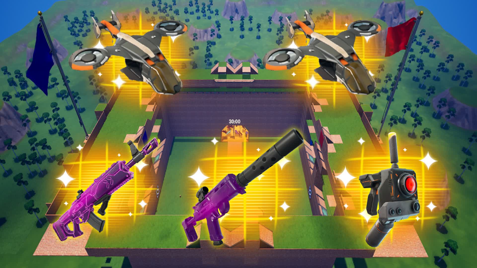 🔥 The clash of flags 🚩🔵⚔️🔴🚩 4022-8619-9261 by jmtv - Fortnite