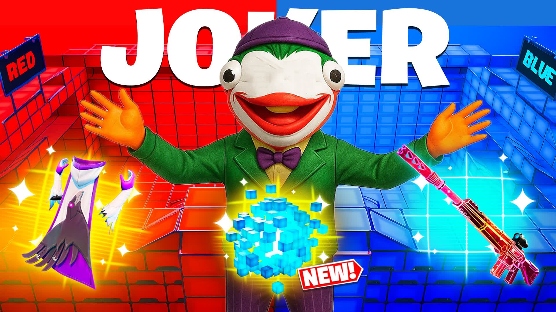SUPER JOKER RED VS BLUE🔴🔵 3499-6667-0900 by amazingmaps - Fortnite Creative Map Code - Fortnite.GG