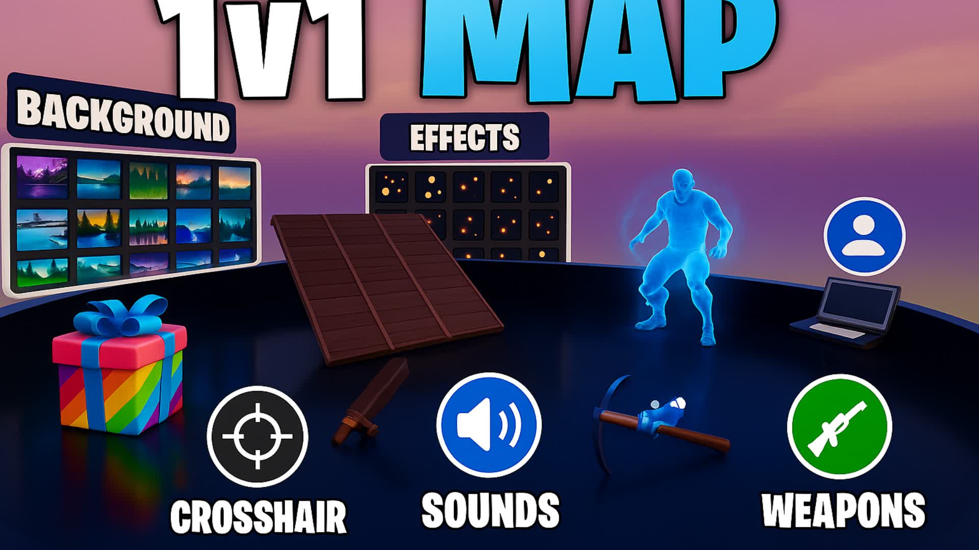 ULTIMATE 1V1 CONTROL HUB ⚔️ 0642-3479-4893 by yr6v - Fortnite Creative ...