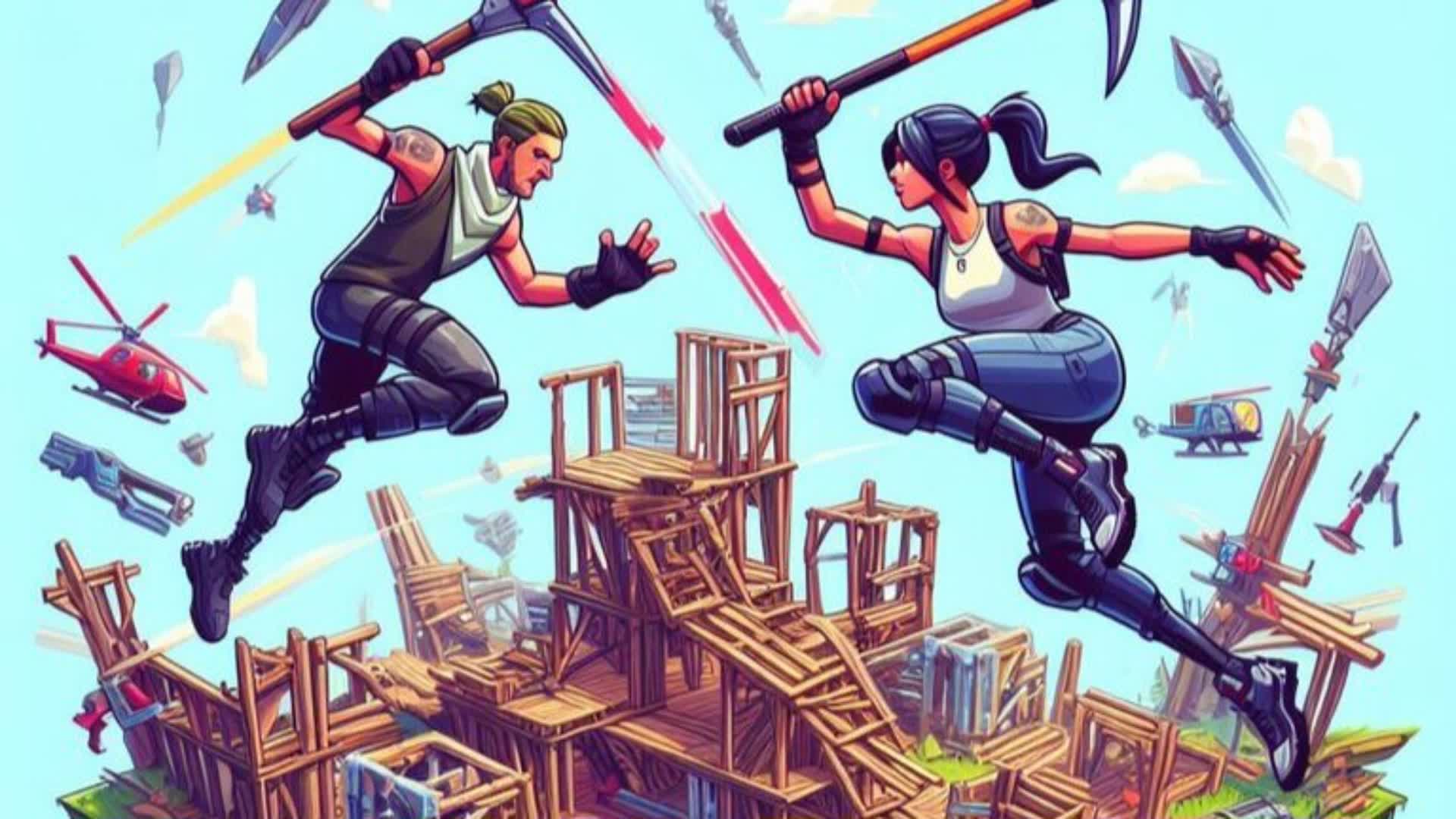 1V1 Bulid FIGHT 9025-1046-5652 by h49 - Fortnite Creative Map Code ...