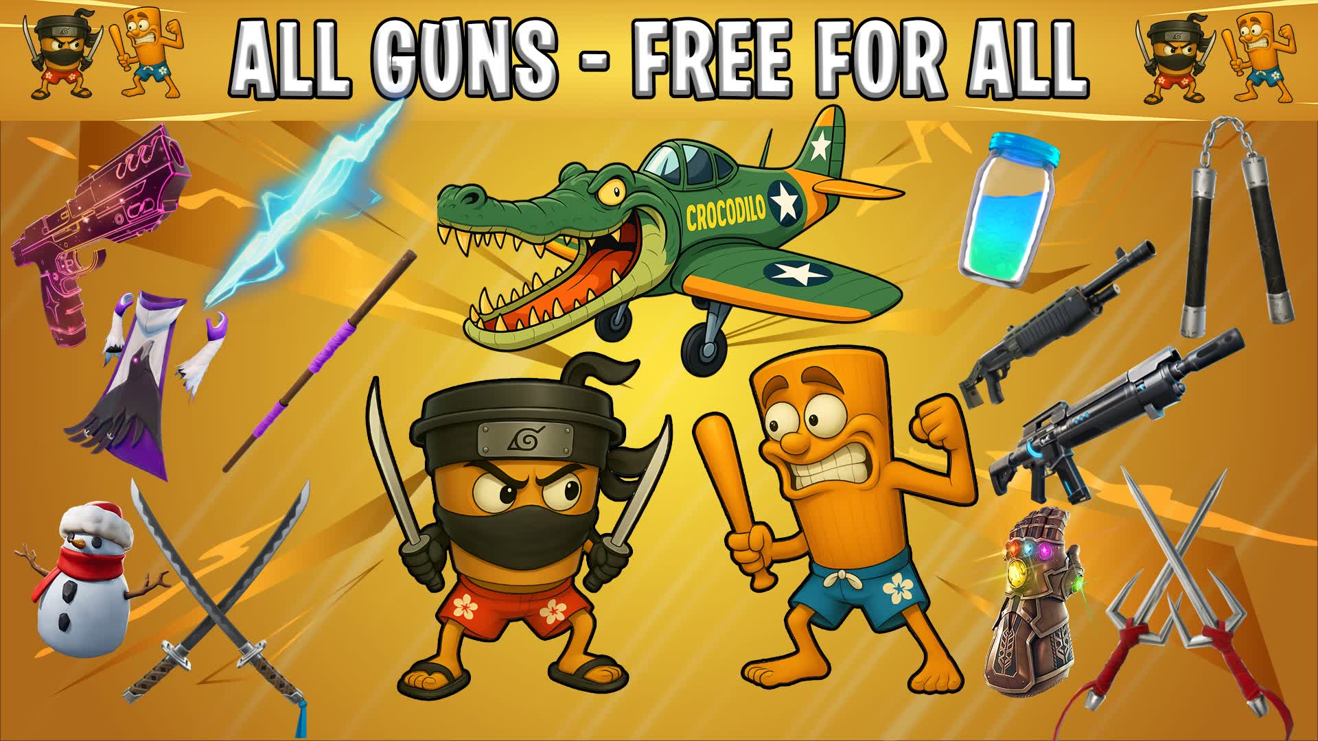 MEGA ⭐ TMNT ⭐ALL GUNS - FREE FOR ALL 0478-1958-4218 by wasta - Fortnite ...