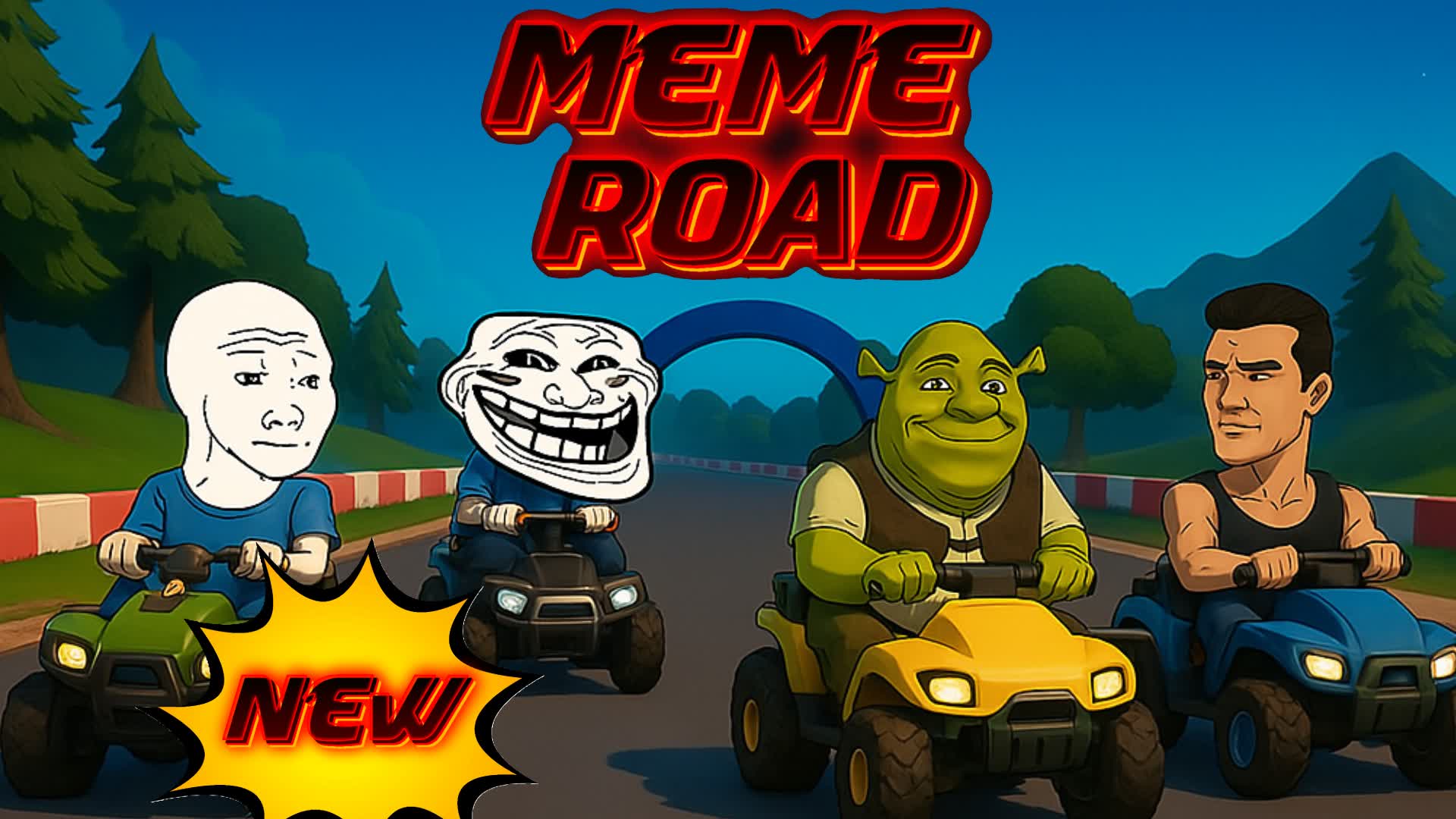 meme road 0298-3440-9472 by izichet - Fortnite Creative Map Code ...