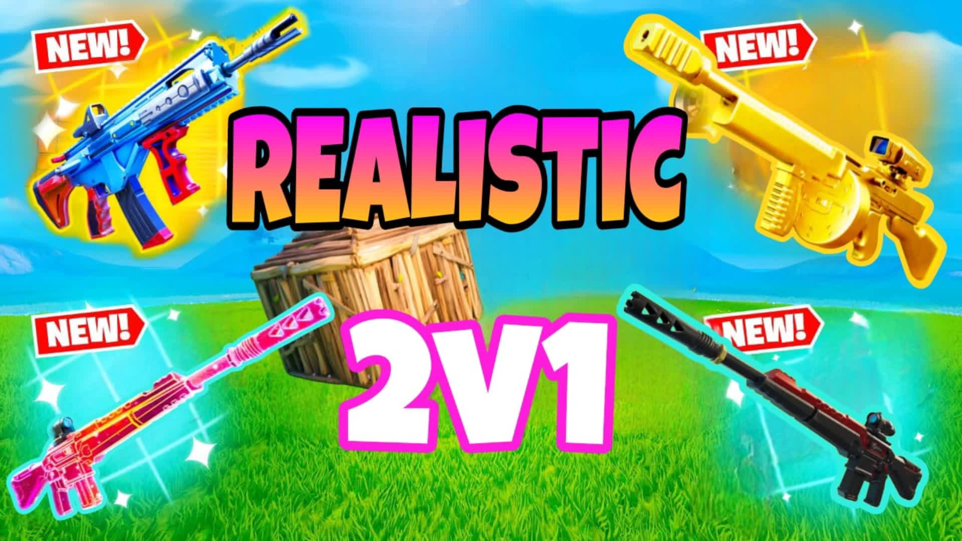 PWR REALISTIC 2V1 2977-3847-5080 by egypwr - Fortnite Creative Map Code - Fortnite.GG