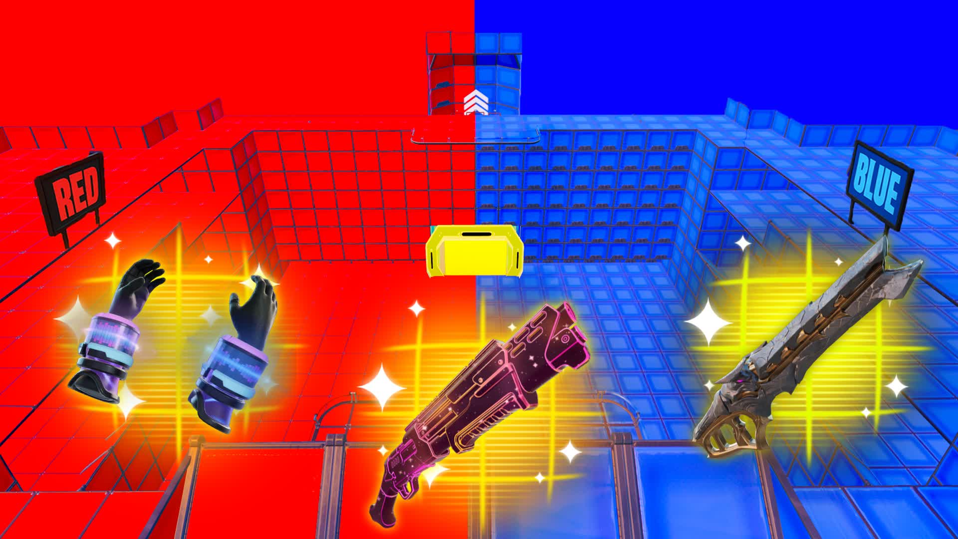 Mega red vs blue 🔴🔵 2244-1839-5380 by zaczus - Fortnite Creative Map ...