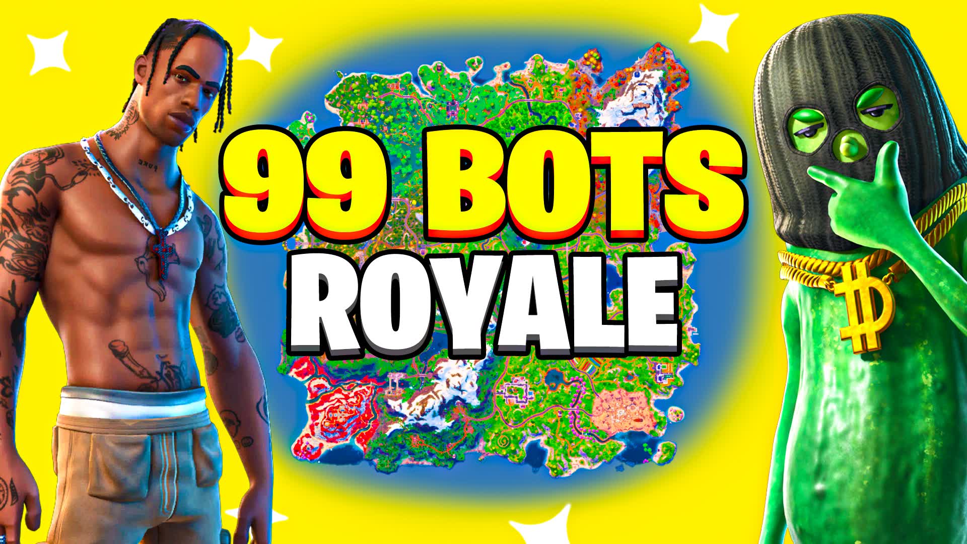 99 BOTS ROYALE 🌟 روبوتًا ALL GUNS CARS 9884-6544-3846 by mega-slide-farm - Fortnite Creative Map ...