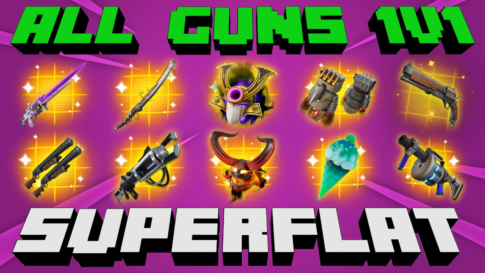 SUPERFLAT 1v1 - ALL GUNS FFA 4341-8974-0273 by philip2w - Fortnite Creative Map Code - Fortnite.GG
