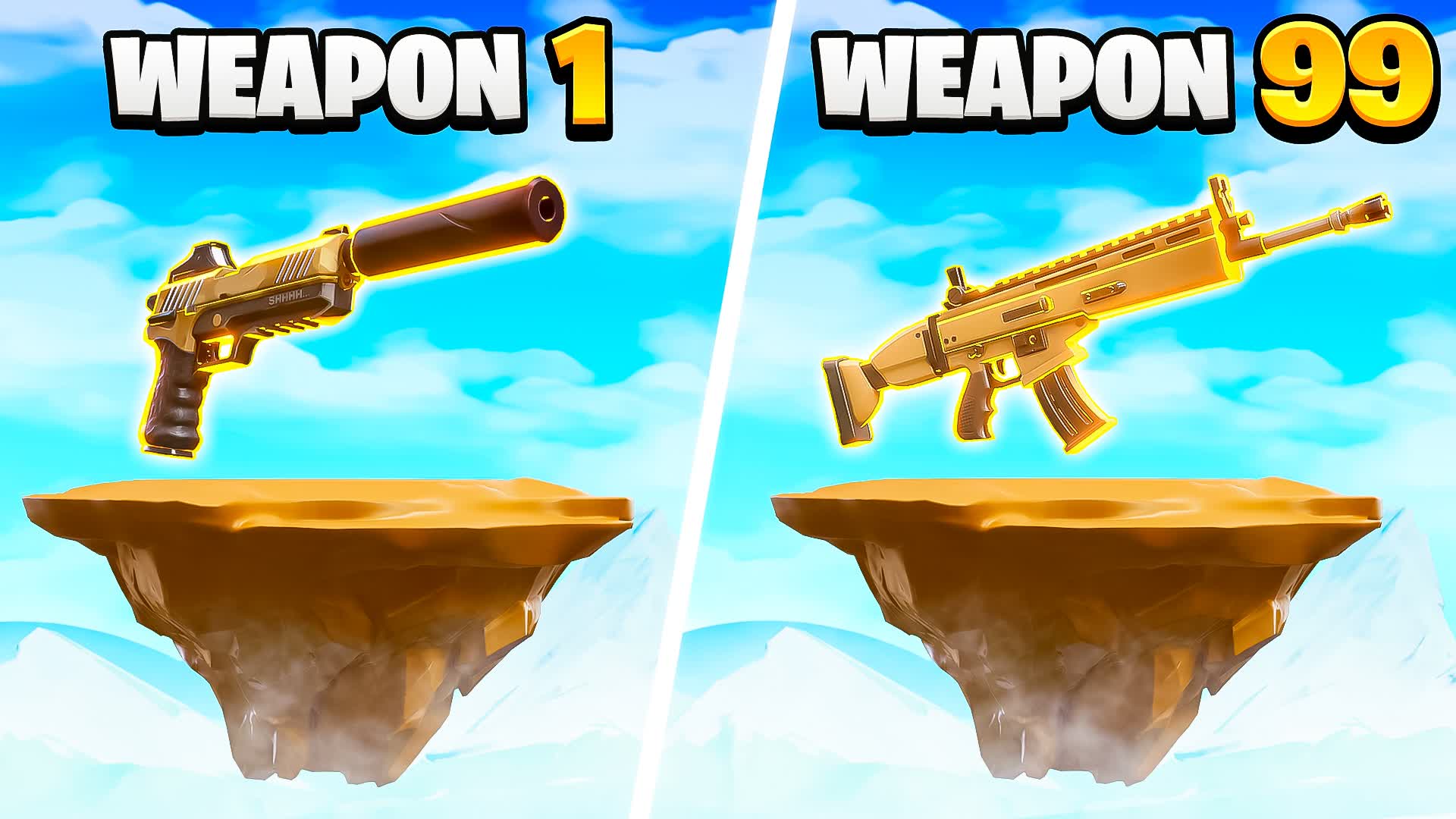 FLOATING ISLAND GOLD GUN GAME 🎈 9623-6985-6922 by drink - Fortnite ...