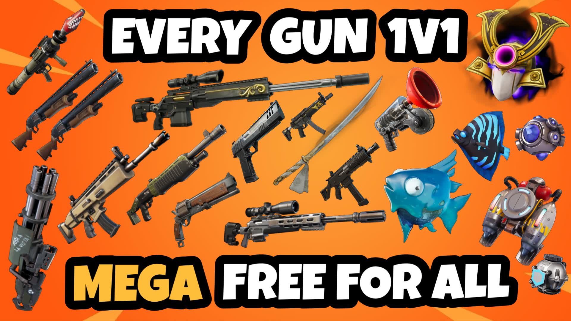 Mega Every Gun 1v1 - Free For All 6797-6995-1131 من ابتكار orvix - Fortnite